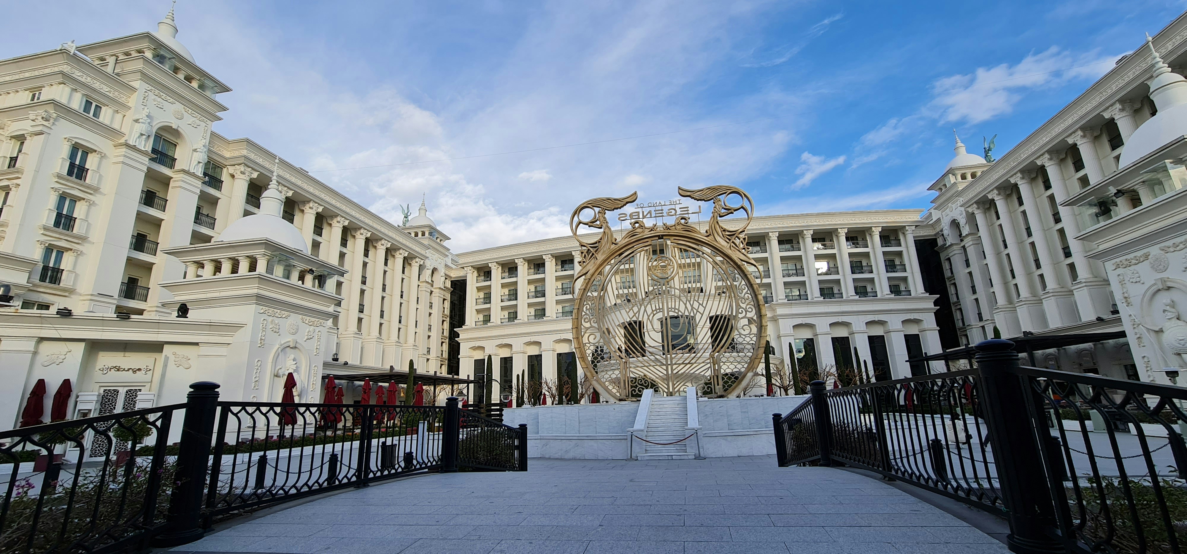Majestic Archway in a Grand Courtyard