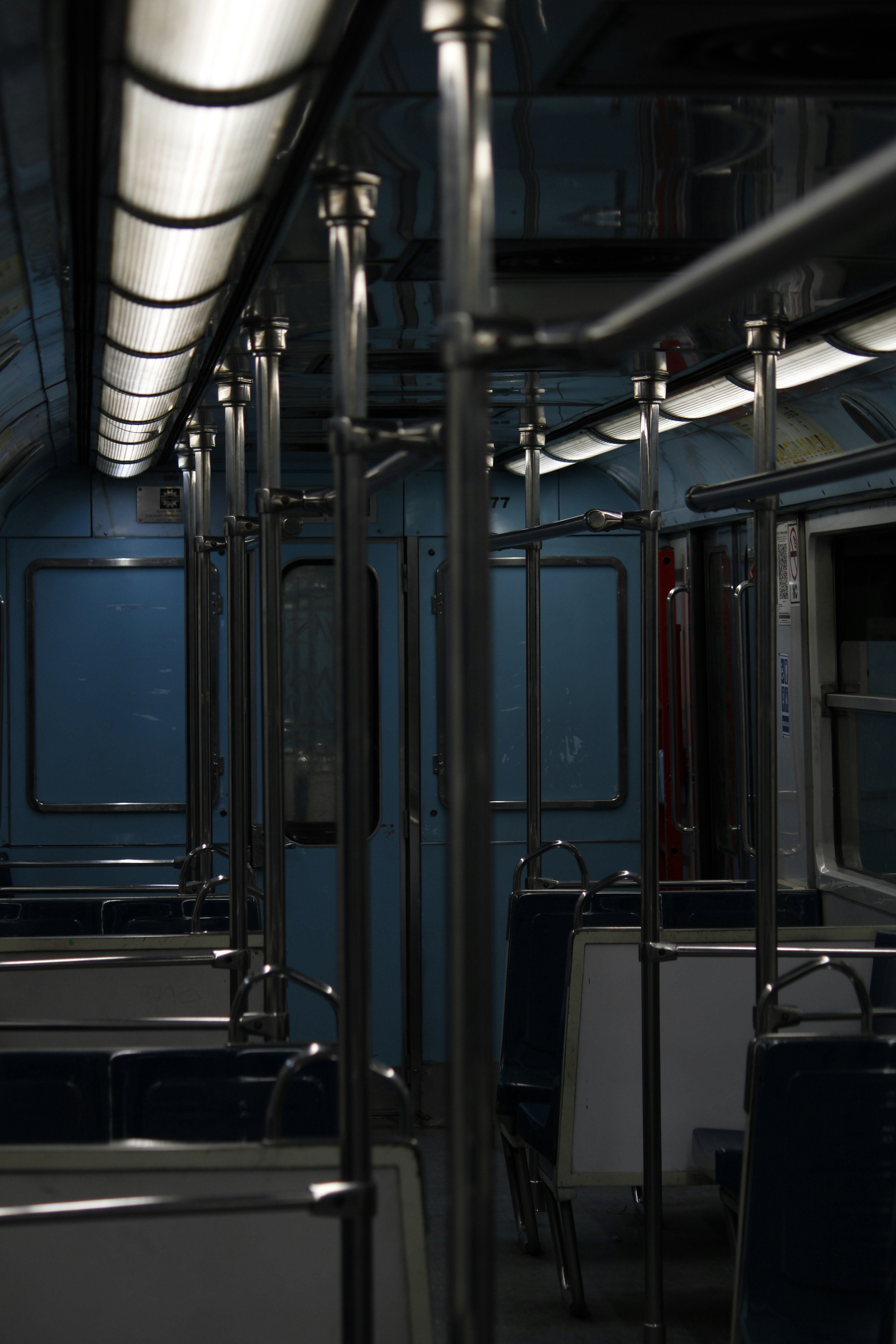 Midnight Corridor: A Quiet Subway Car