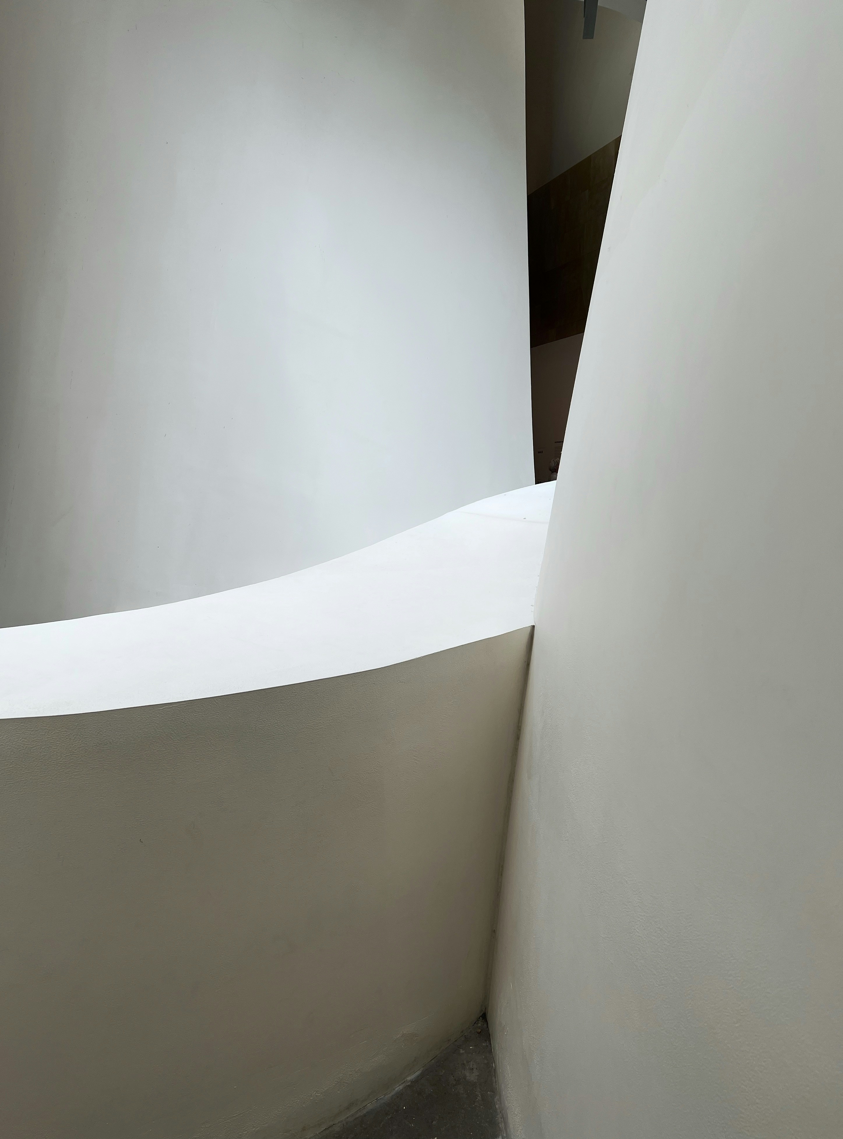 A curved white wall in a corner of a room photo – Free Window Image on ...