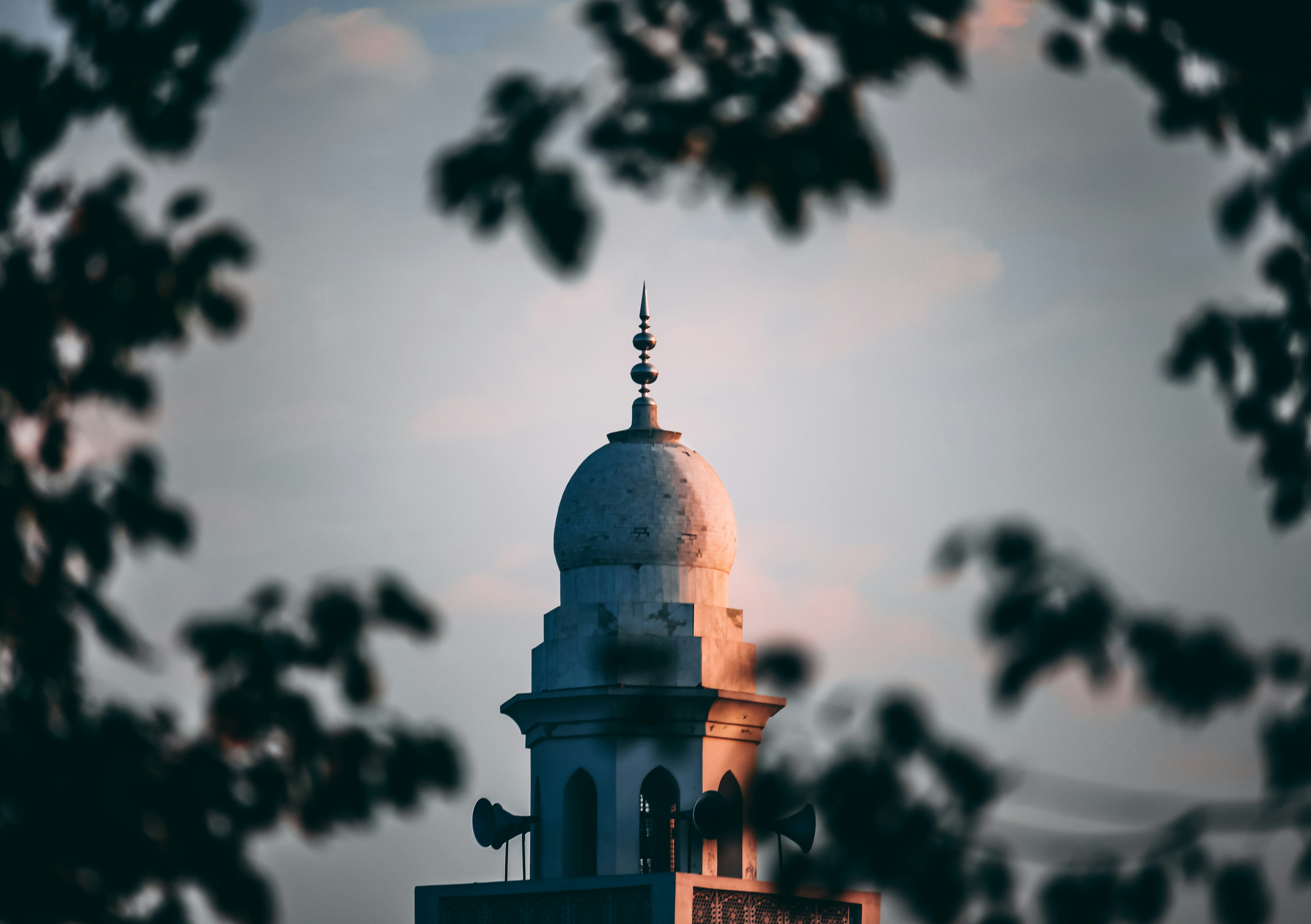 A clock tower with a bell on top of it photo – Free Lahore Image on ...