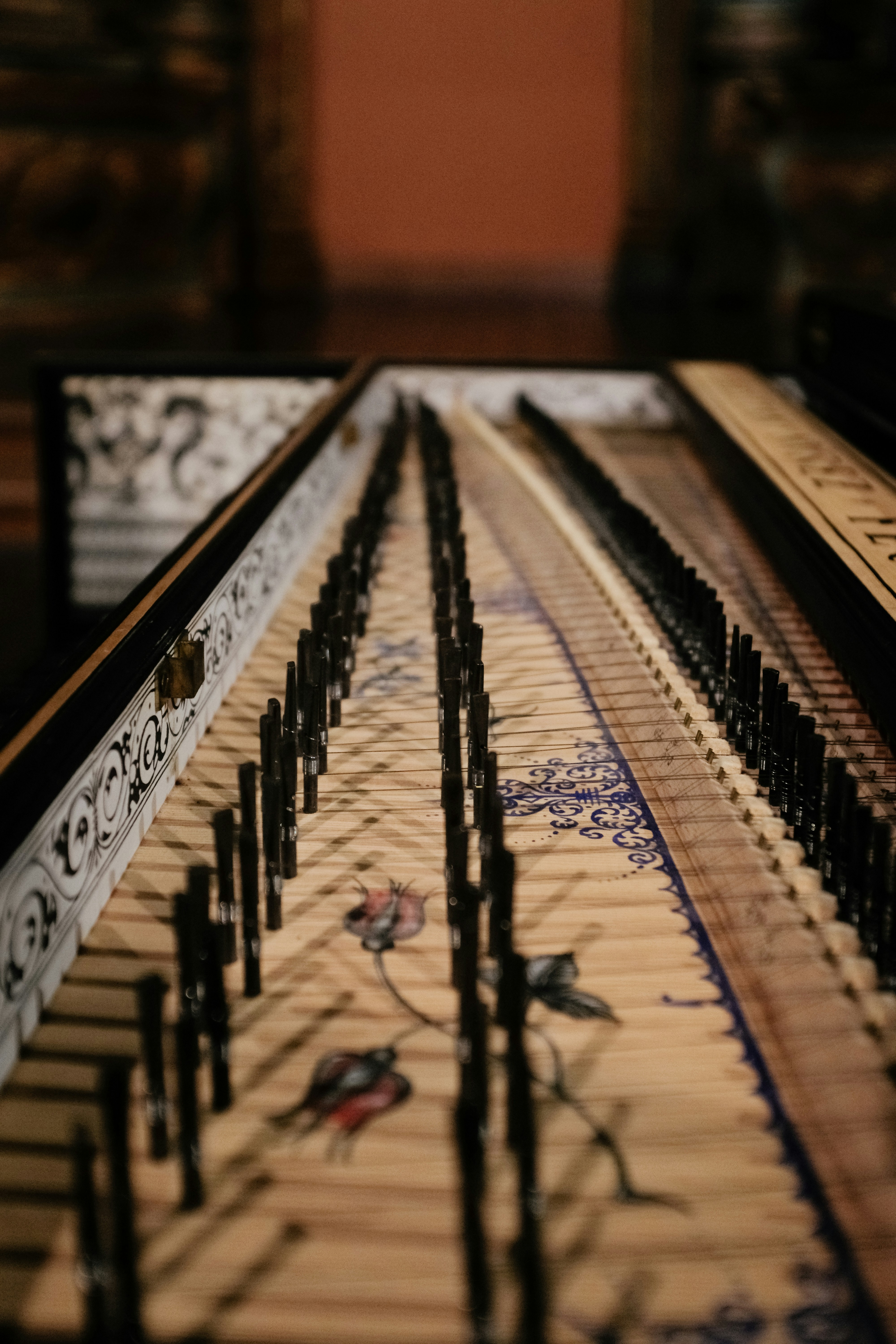 A row of musical instruments sitting on top of a table photo – Free ...
