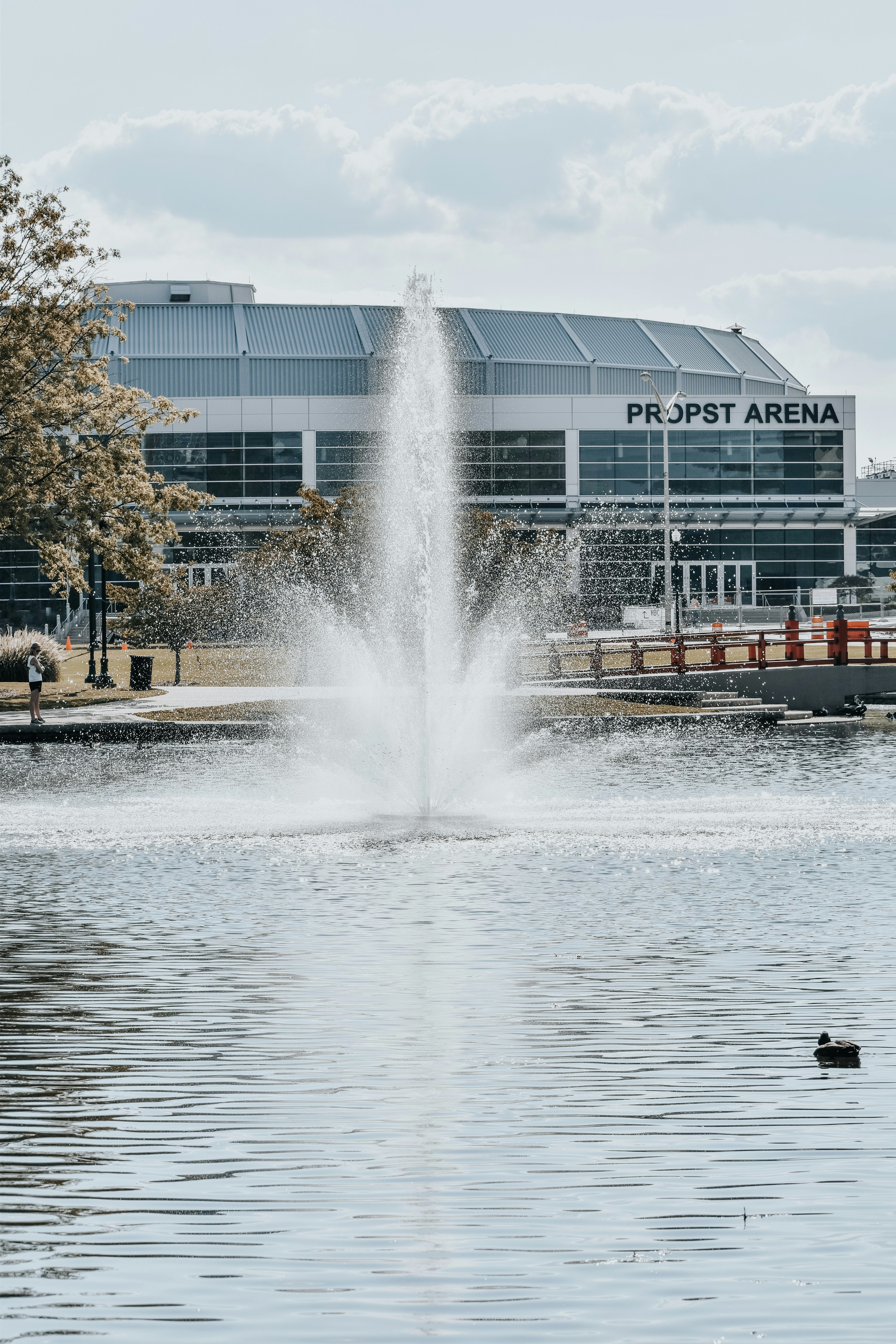 Fountain Jet Serenade Before Propst Arena