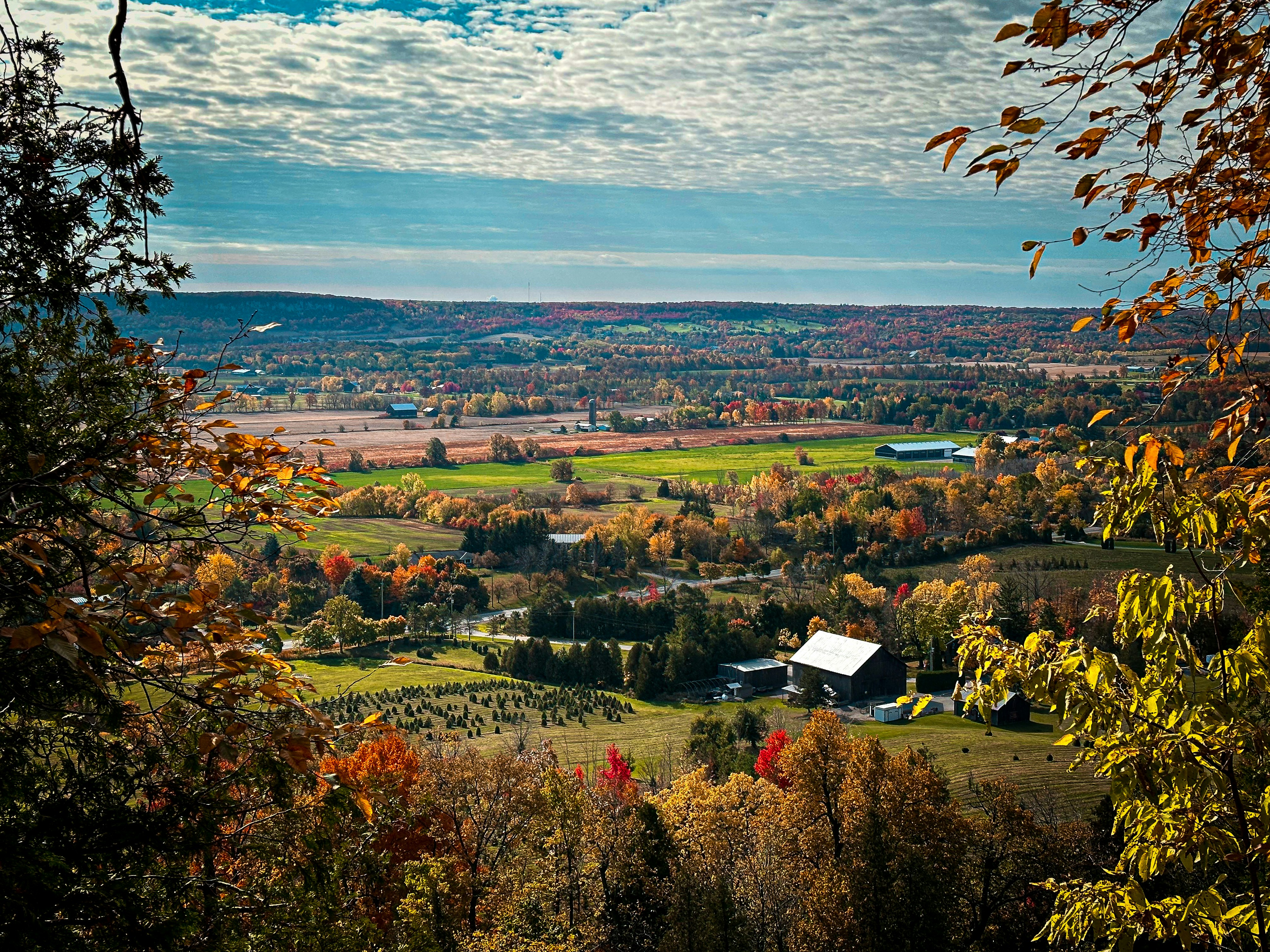 A scenic view of a farm in the fall photo – Free Landscape Image on ...
