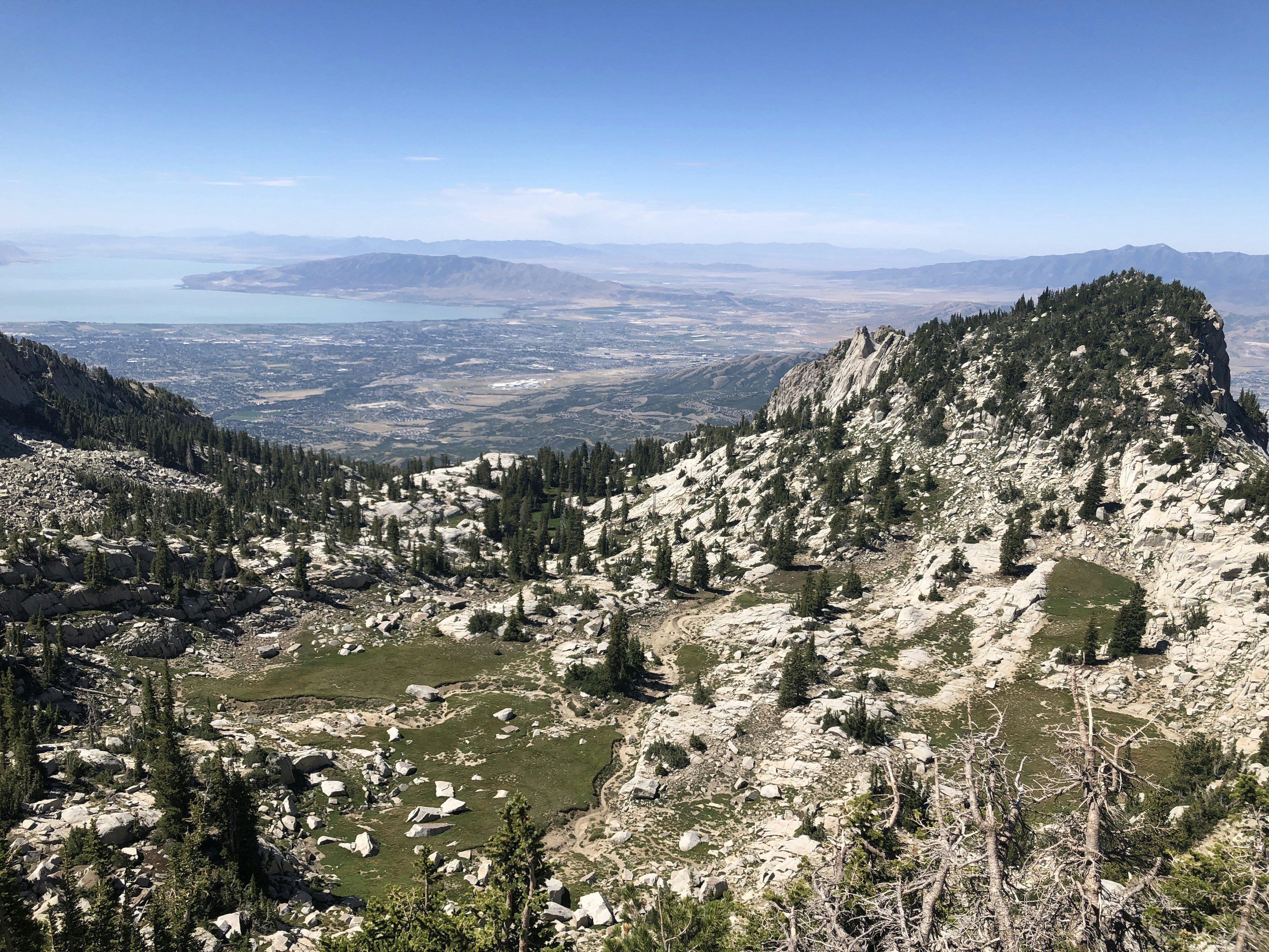 The view from the top of a mountain photo – Free Lone peak Image on ...