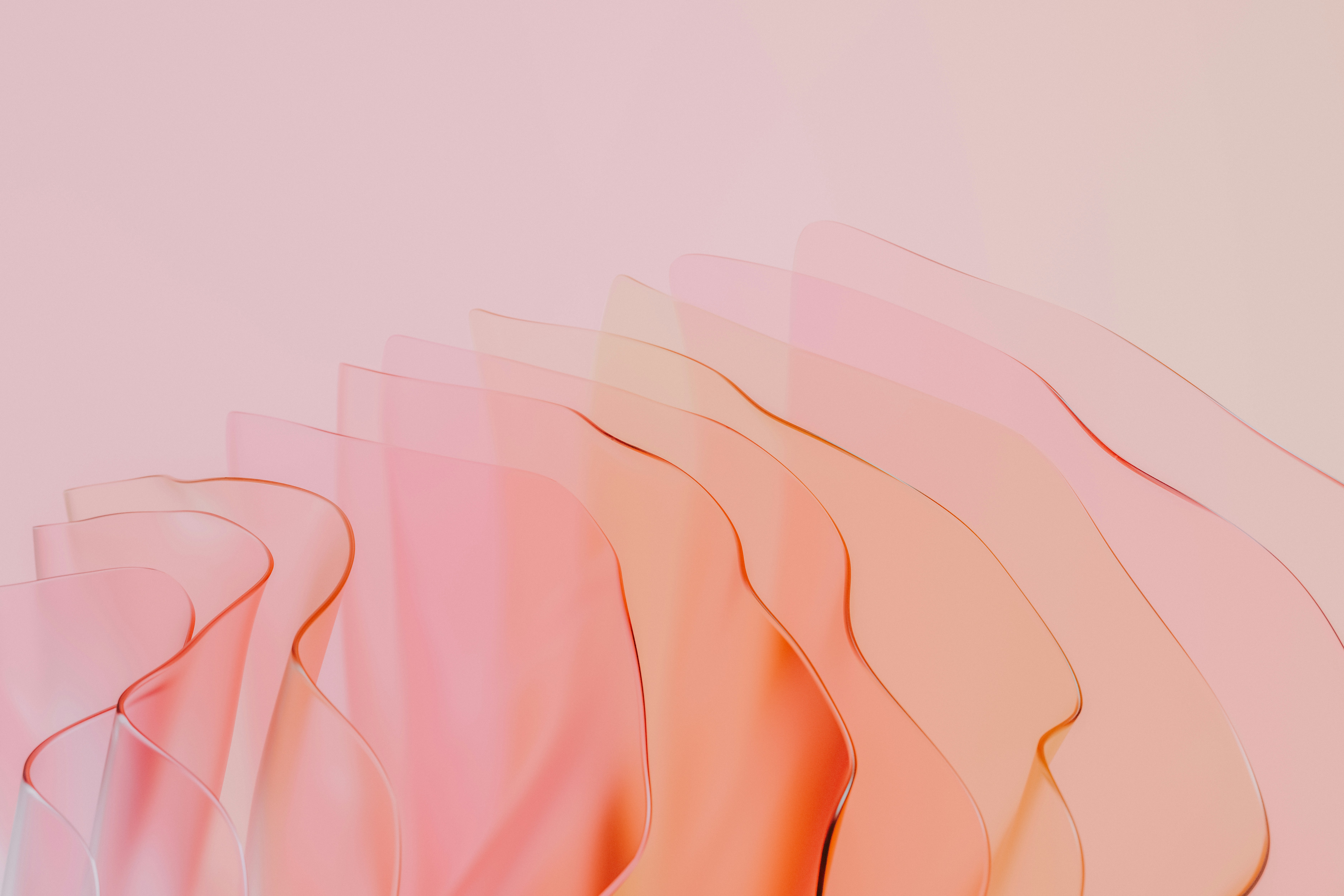 Um fundo rosa e laranja com linhas onduladas foto – Imagem grátis sobre ...