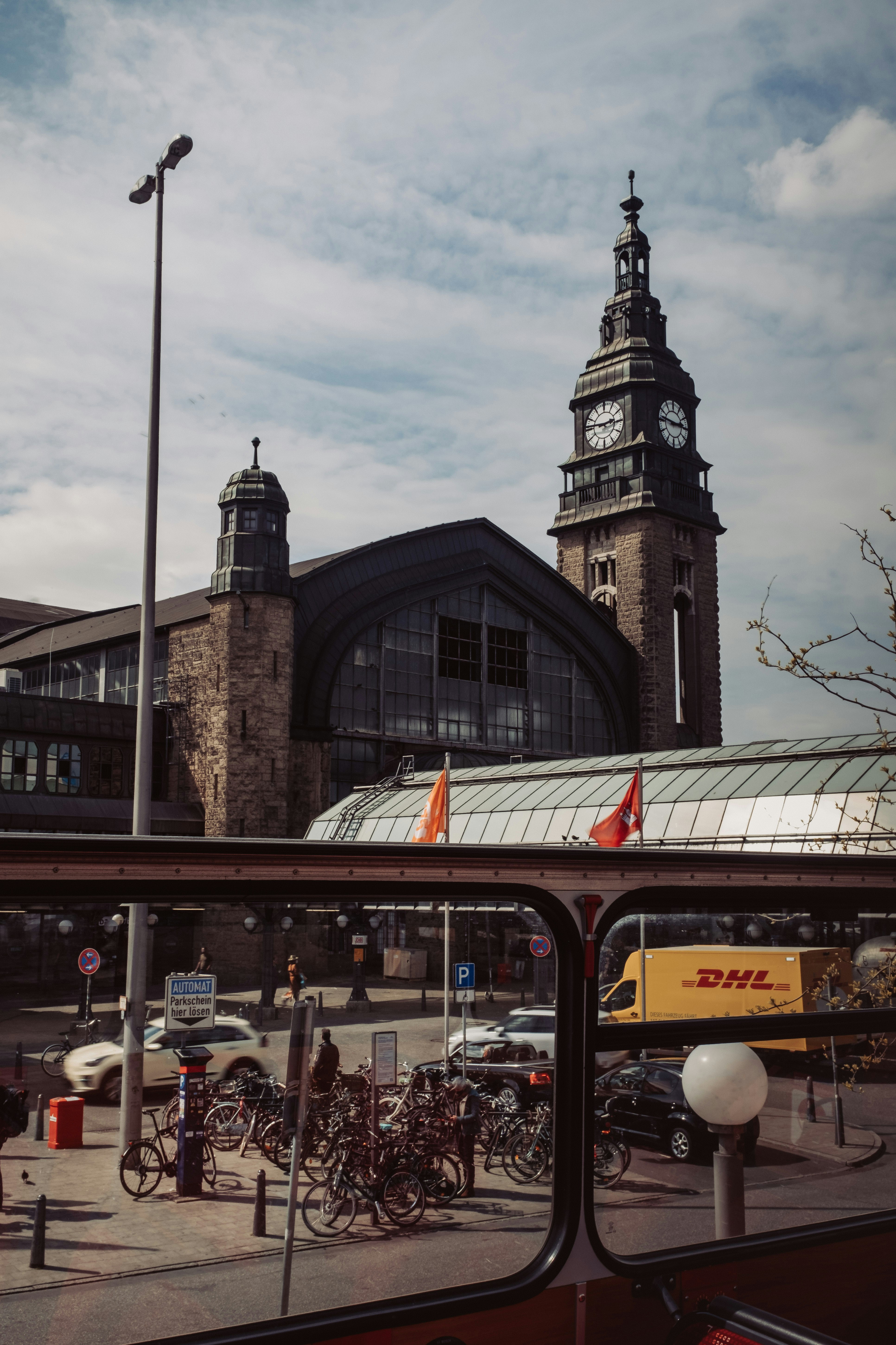 Clocktower Overtrain Station: A City Creatively Framed Through Glass