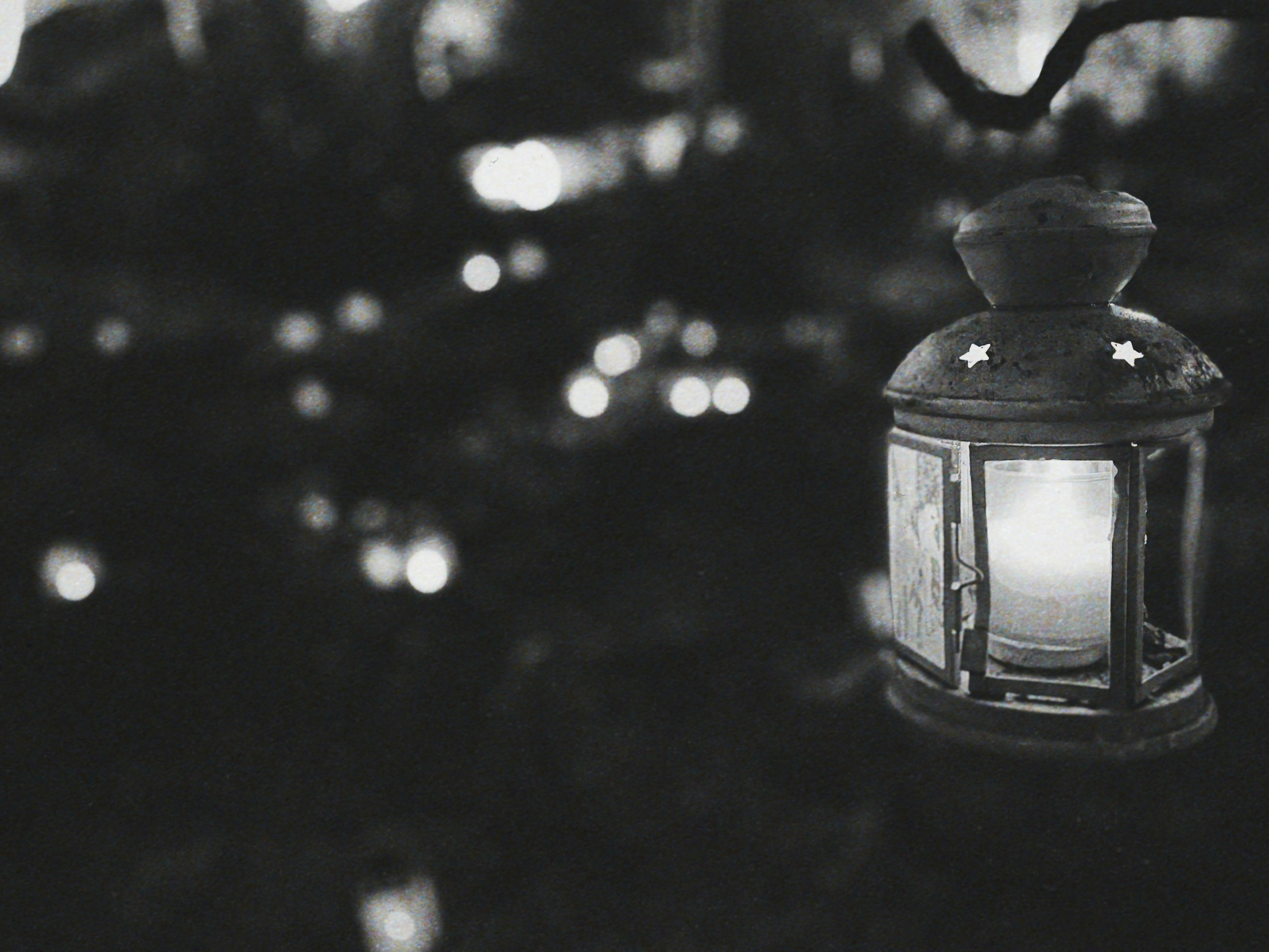 Lantern in Velvet Night: a Quiet, Warm Glow