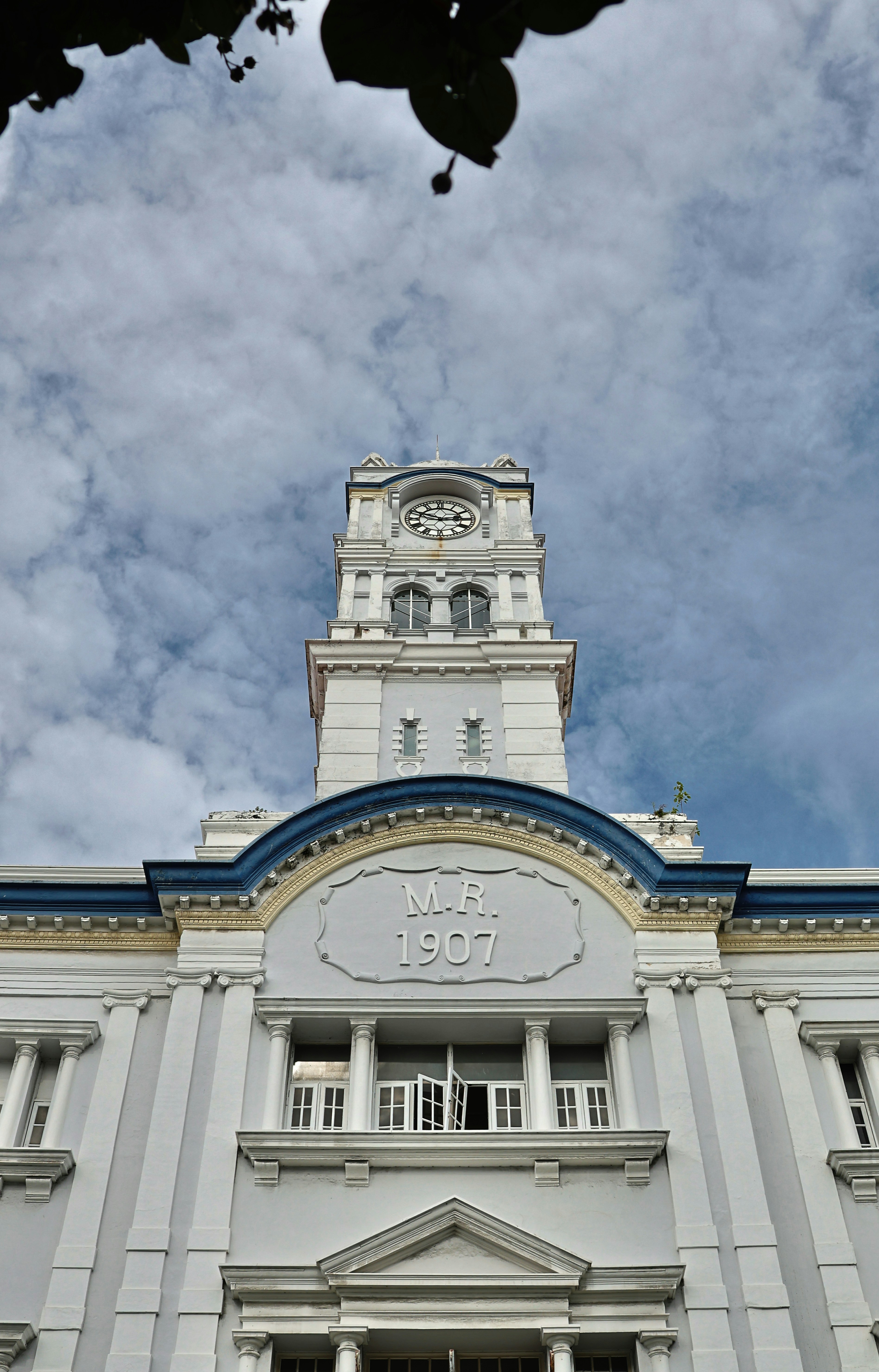 A tall white building with a clock tower photo – Free Georgetown Image ...