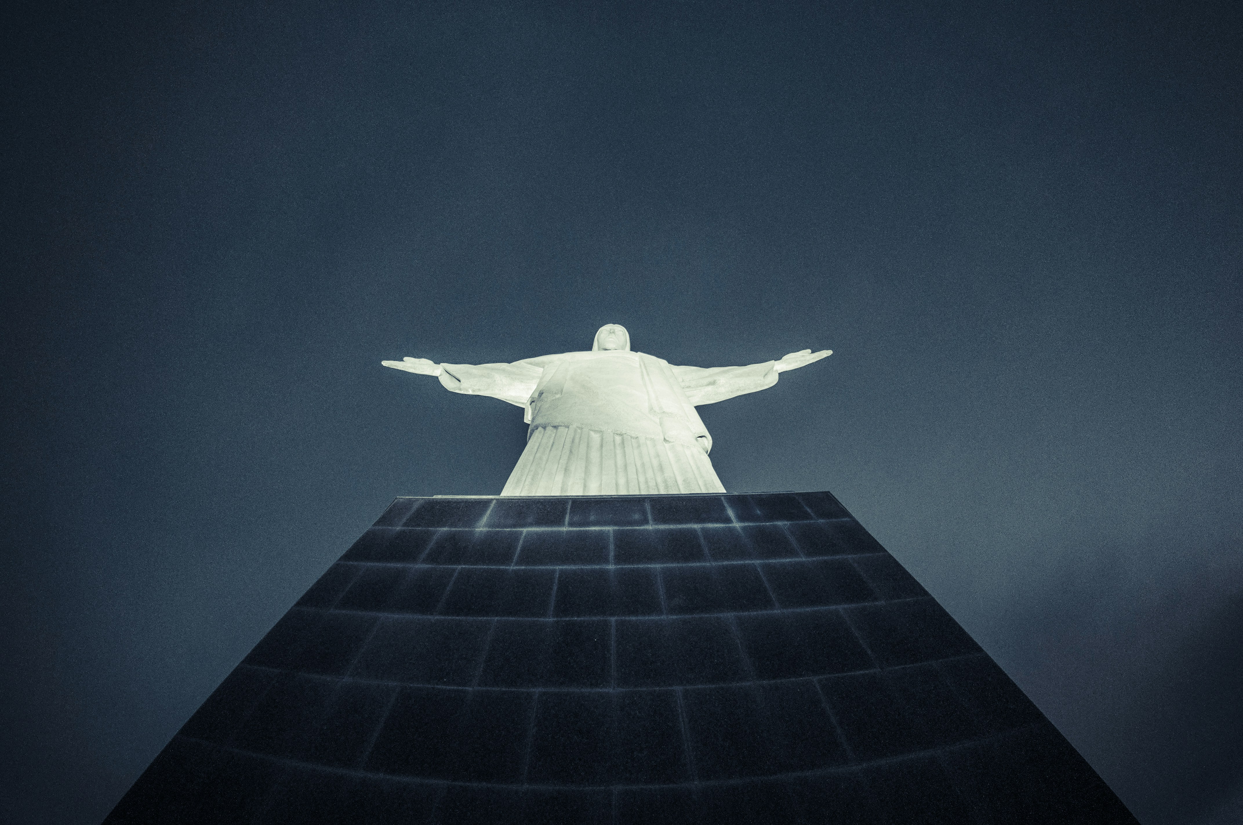 A large statue of jesus on top of a building photo – Free Brazil Image ...