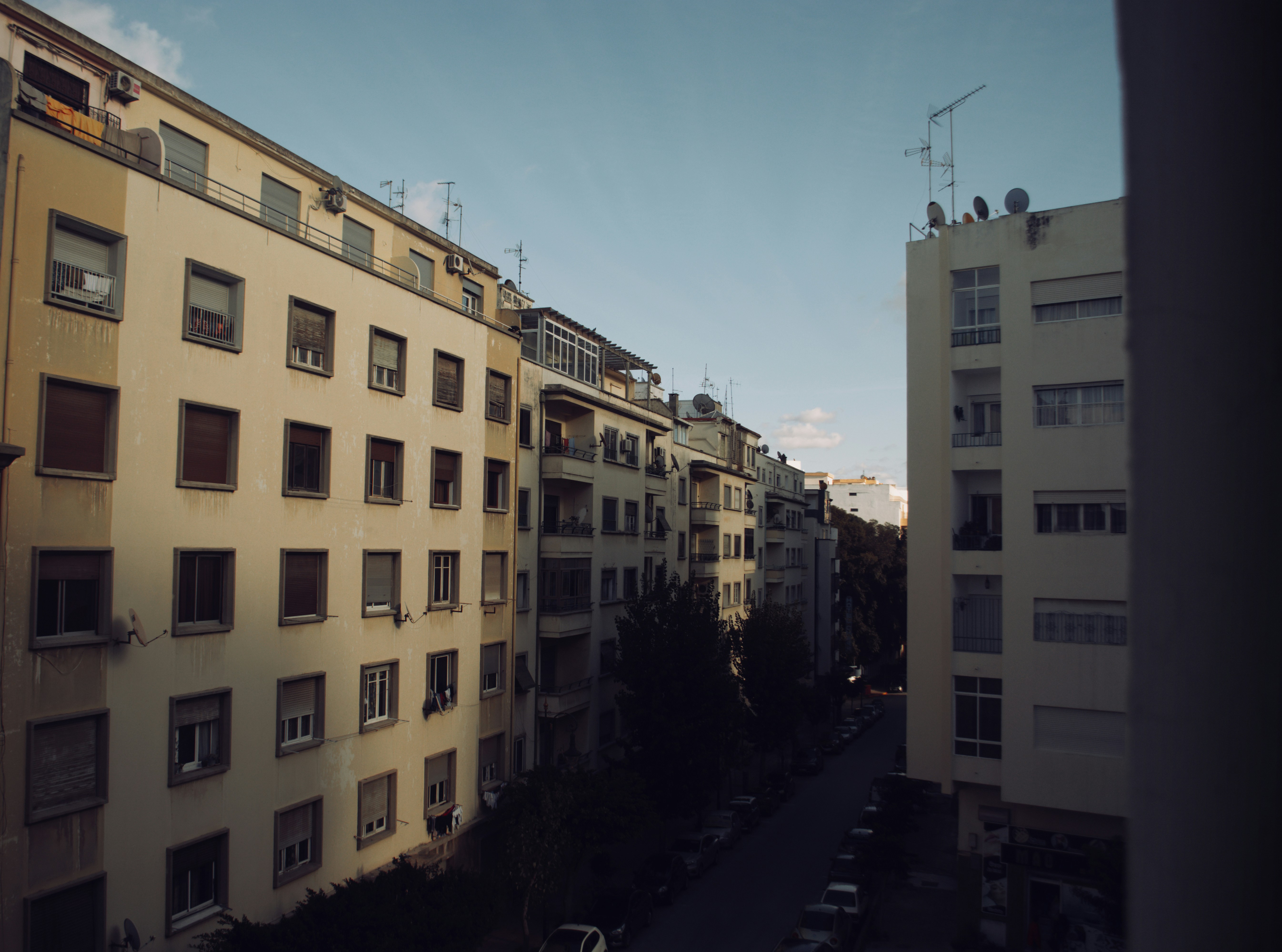 A view of a city street from a high rise building photo – Free Tanger ...