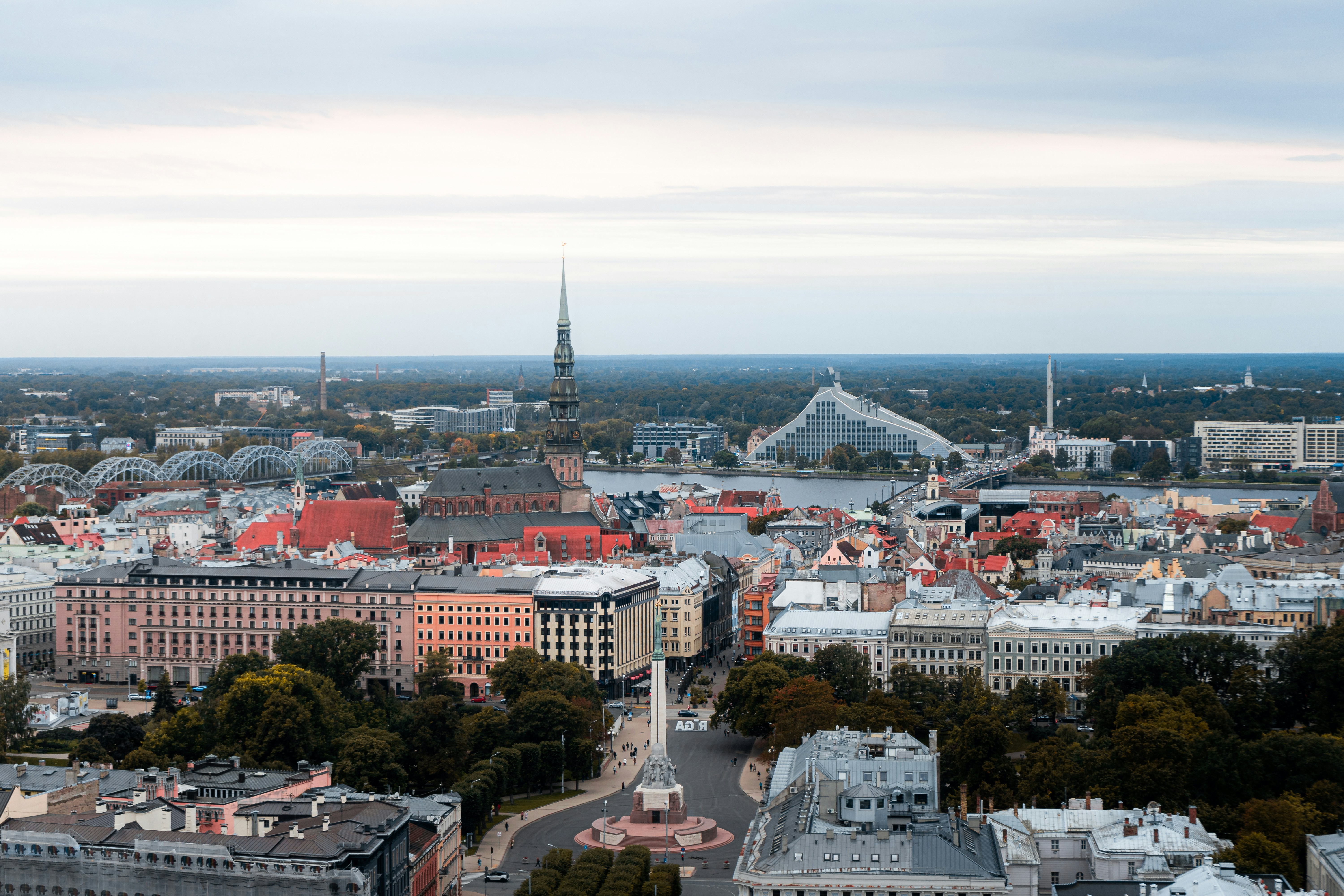 A view of a city from a tall building photo – Free Riga Image on Unsplash