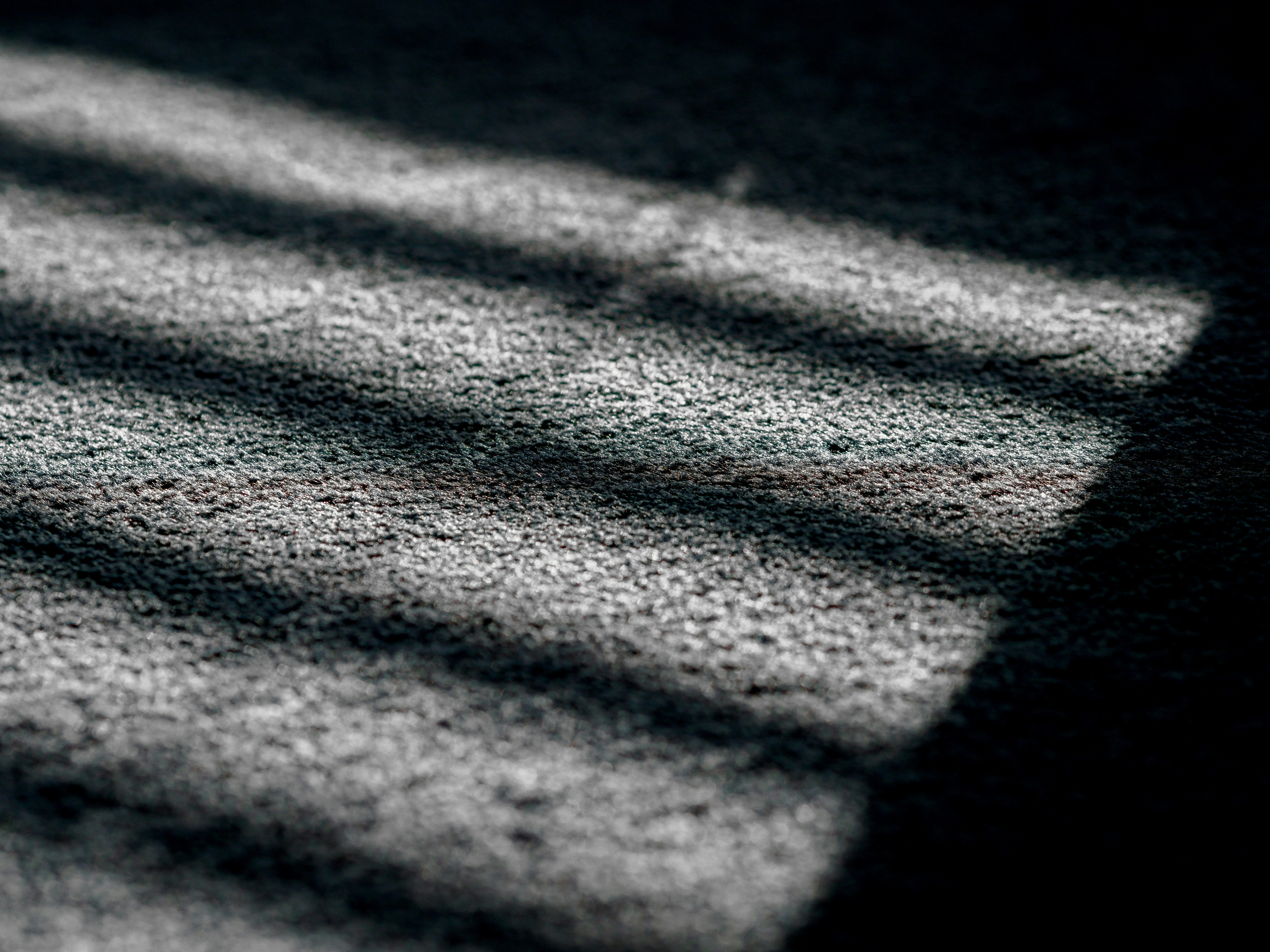 A black and white photo of the shadow of a rug photo – Free Road Image ...