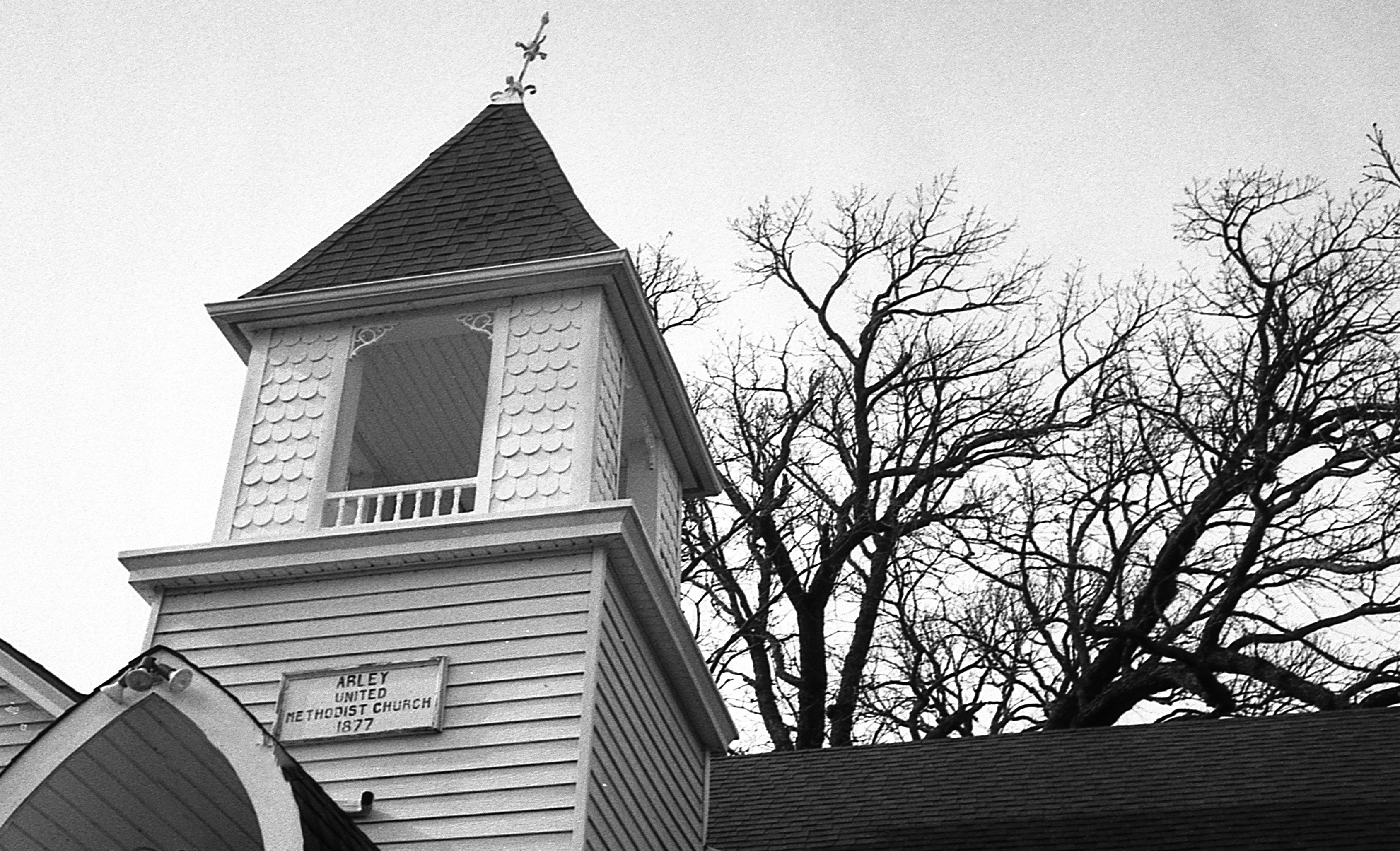 A black and white photo of a church steeple photo – Free B&w Image on ...