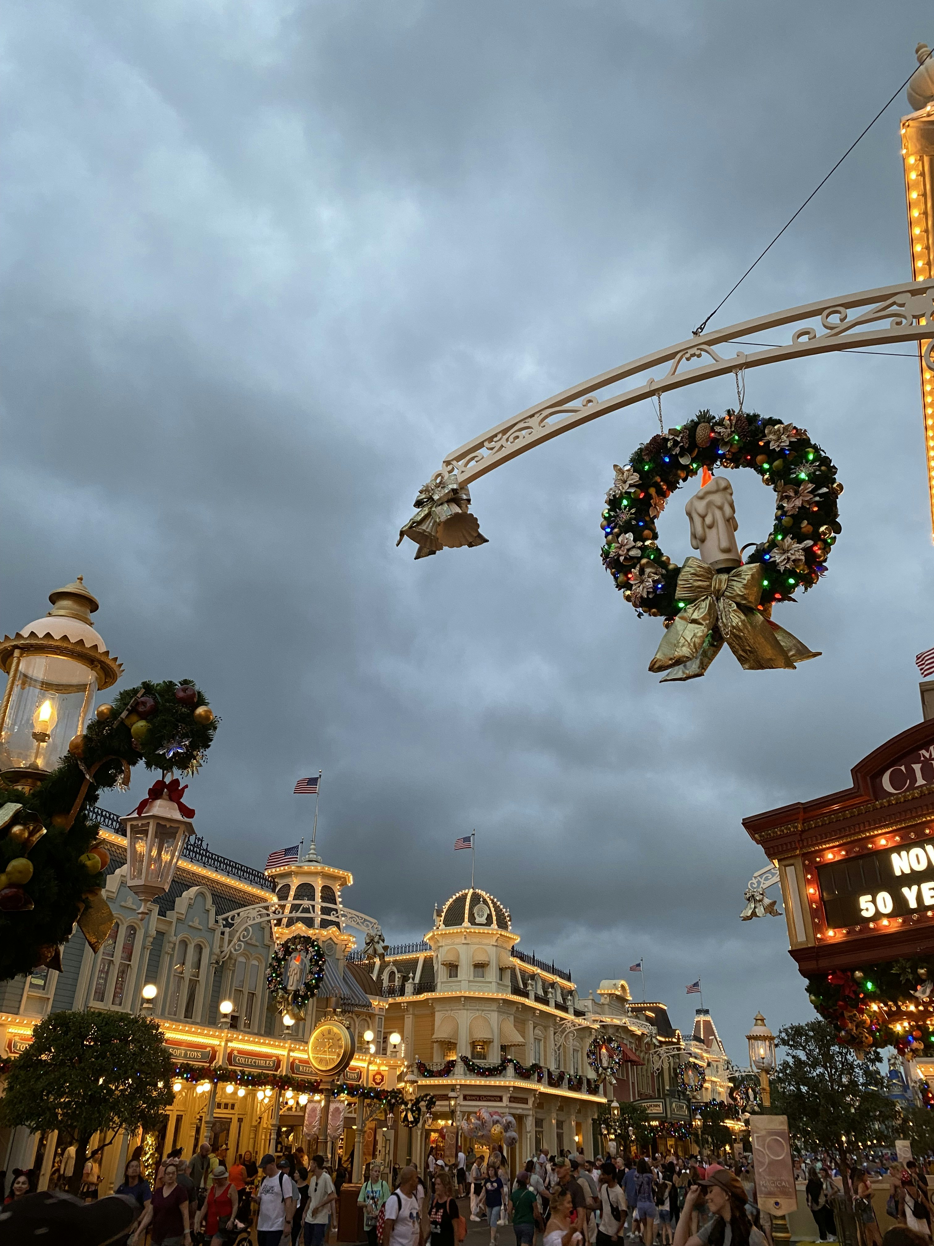 Festive Elegance Under a Dramatic Sky