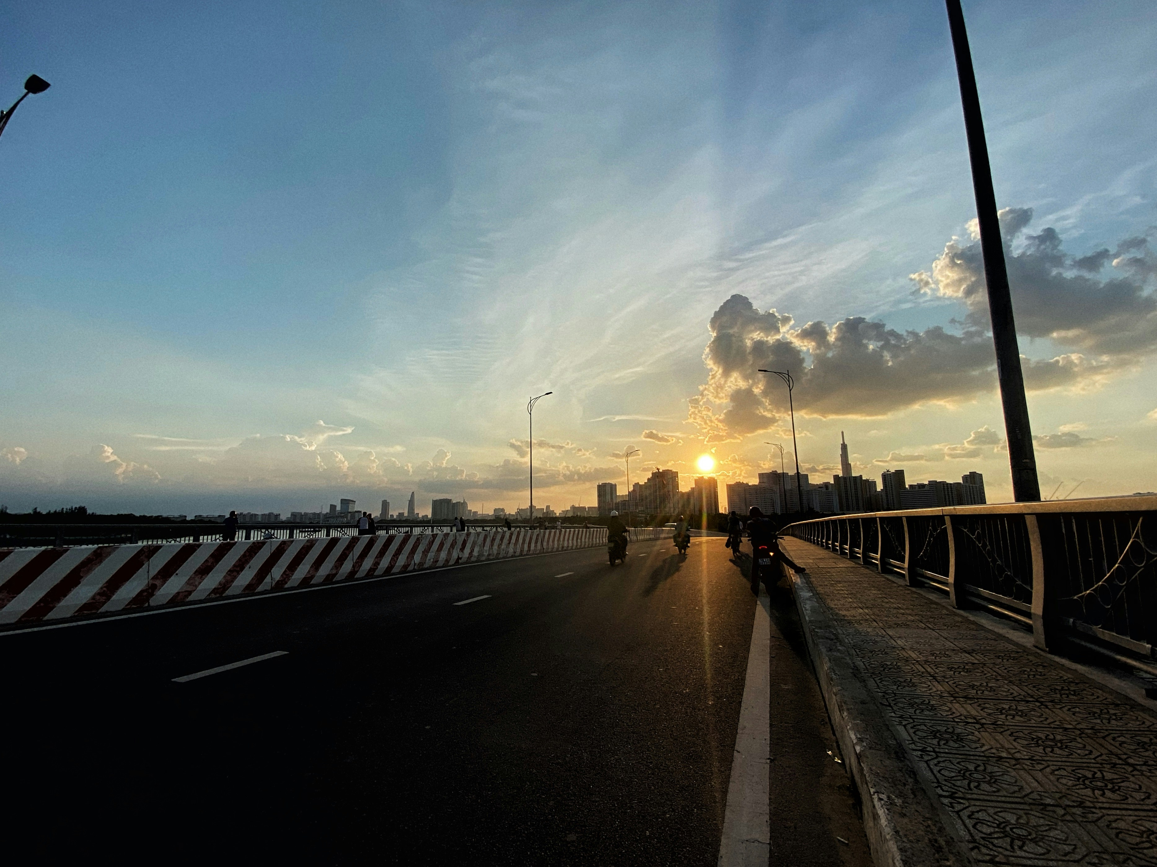 Golden Horizon Over Cityscape