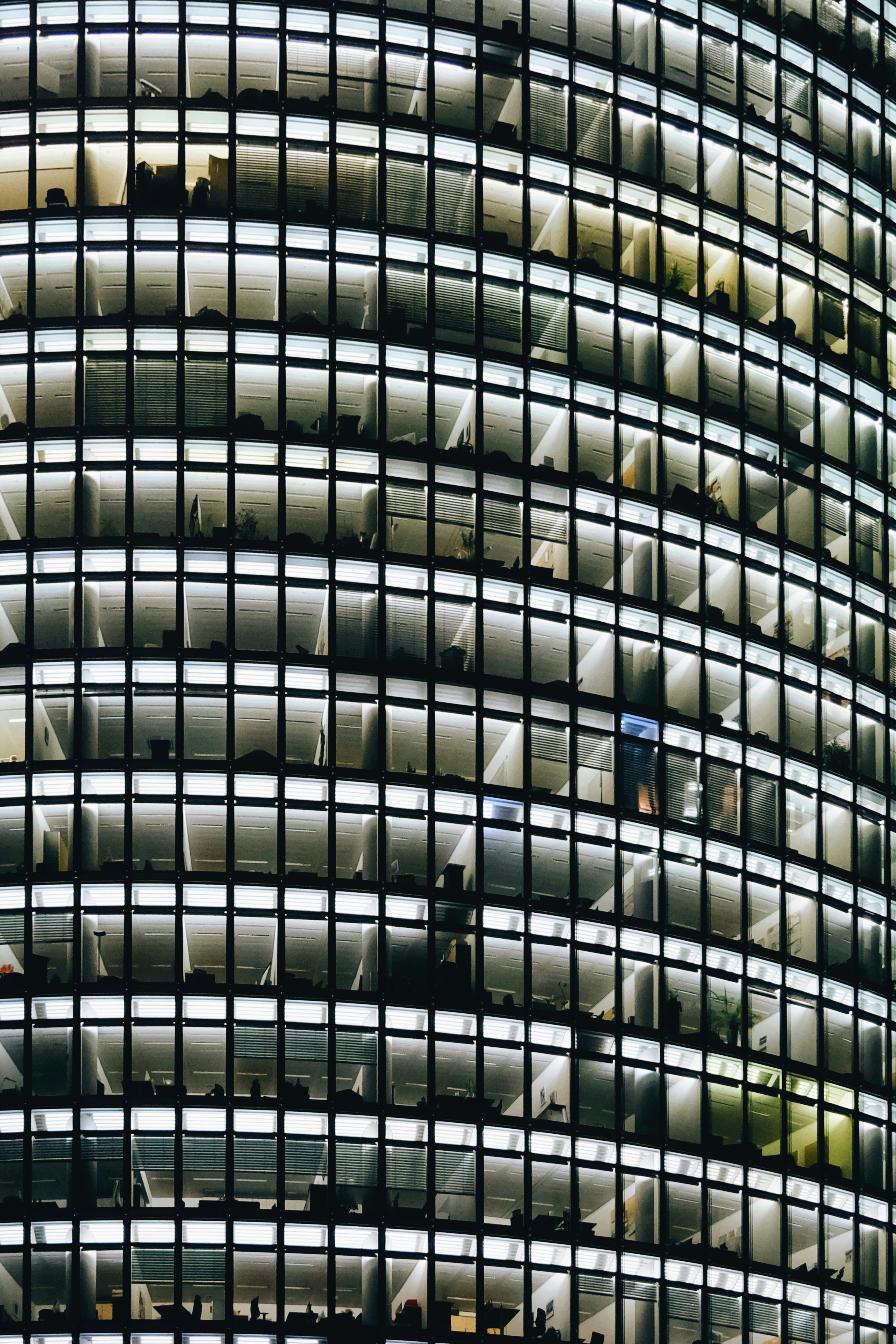 a very tall building with lots of windows