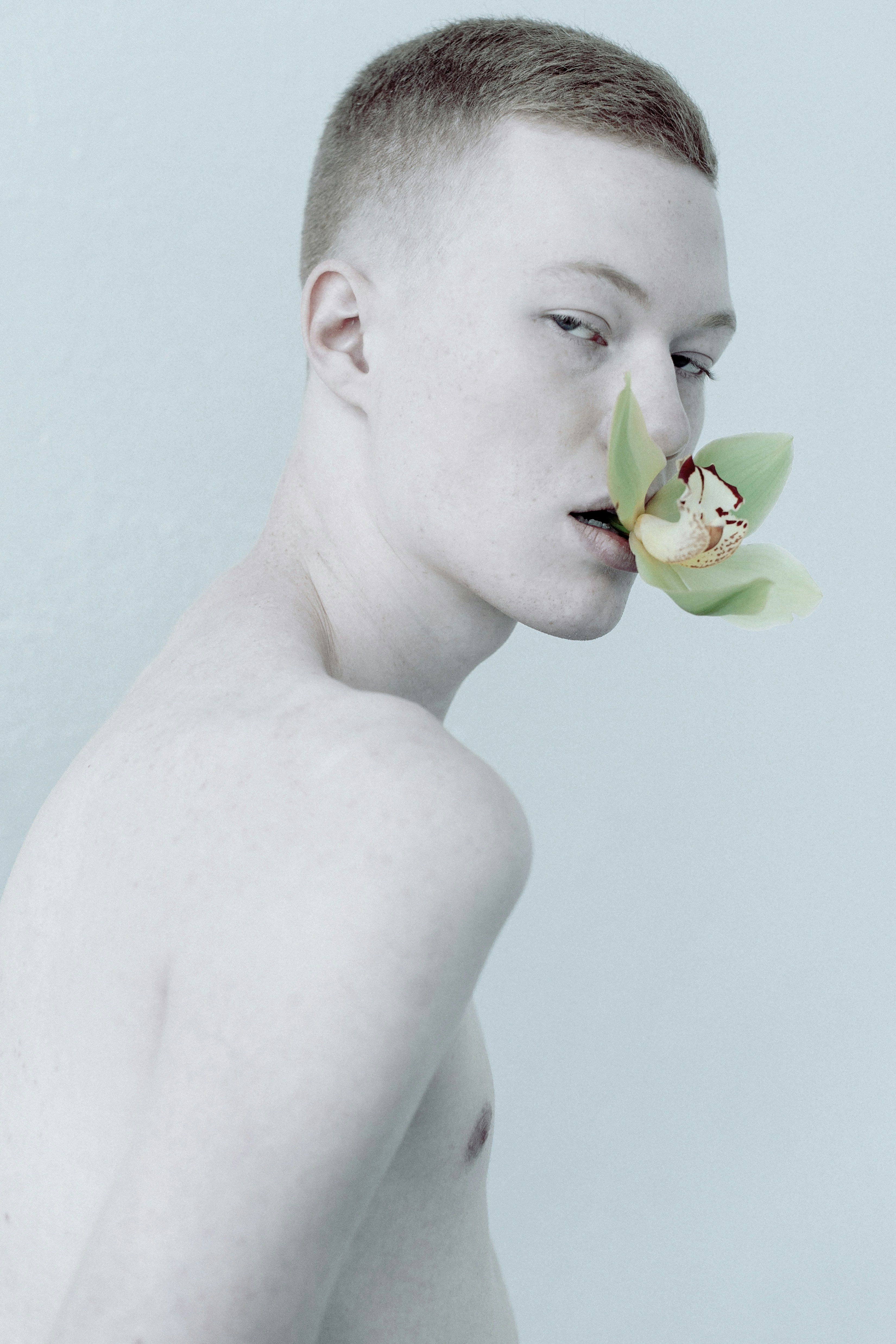 A man with a flower in his mouth photo – Free Face Image on Unsplash