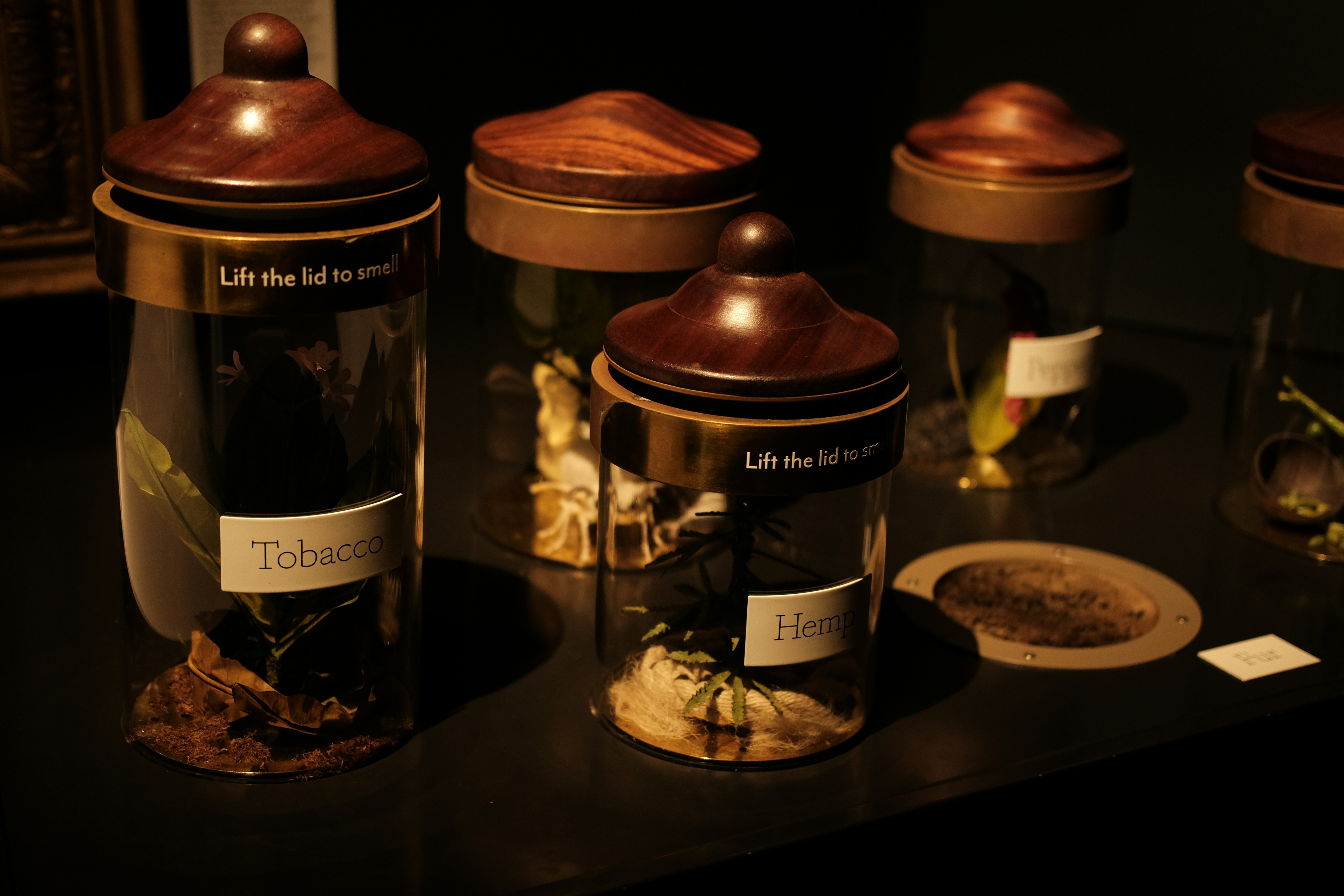 a couple of jars that are on a table