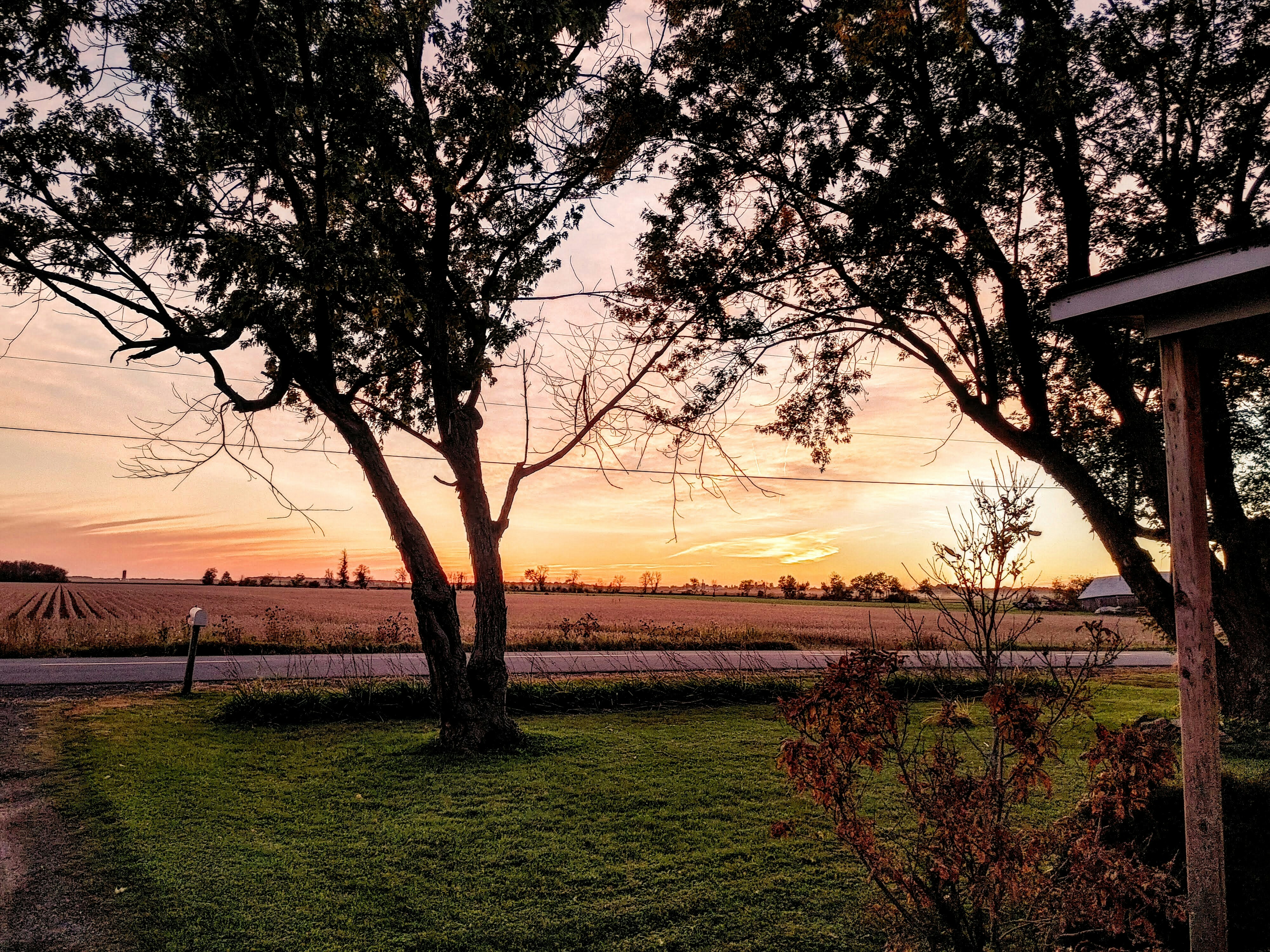 Sunset Silence Over a Rural Horizon