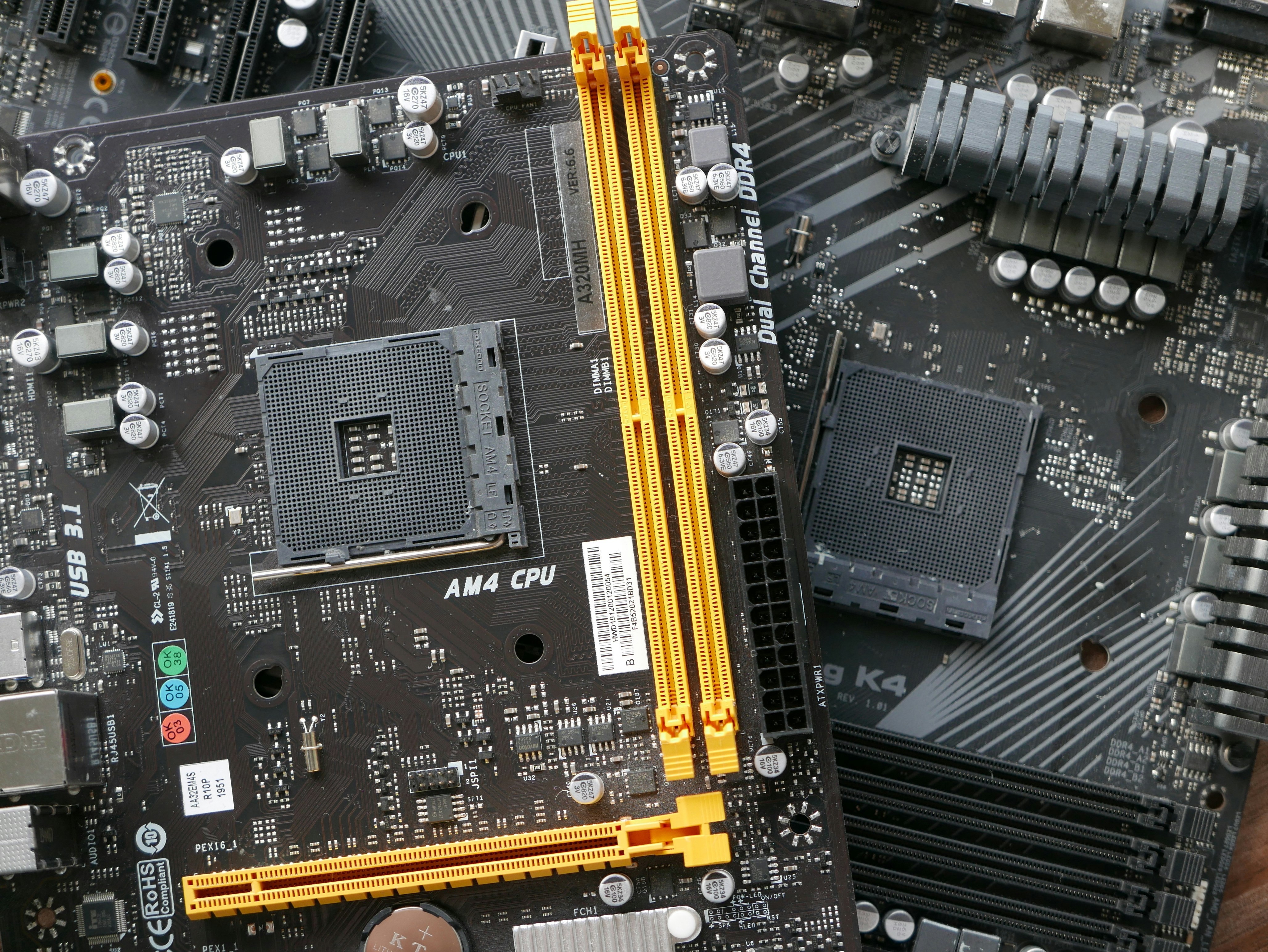 A close up of a computer motherboard photo – Free Computer hardware ...