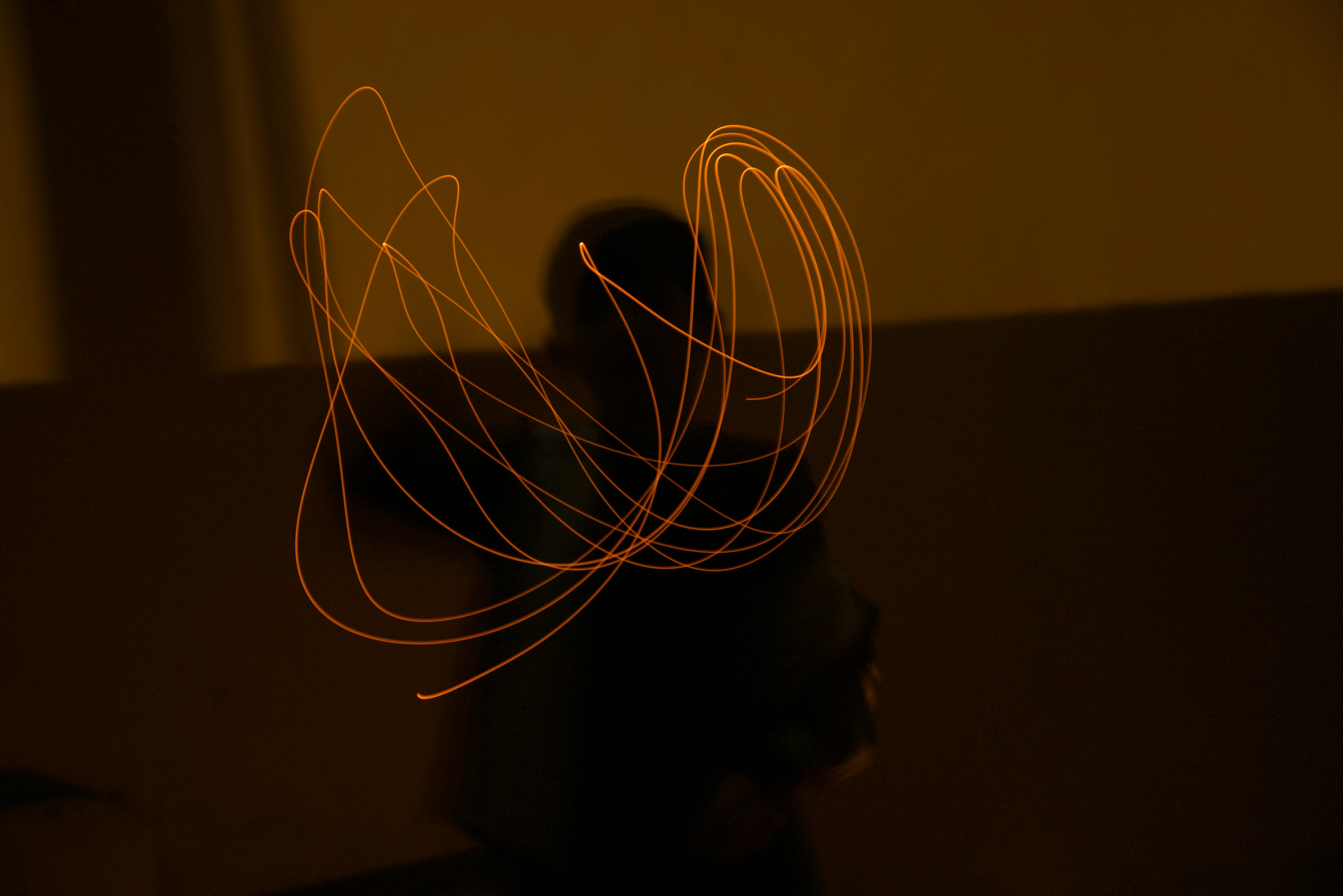 Orbit of Light: A Night of Tracing with a Portrait Silhouette
