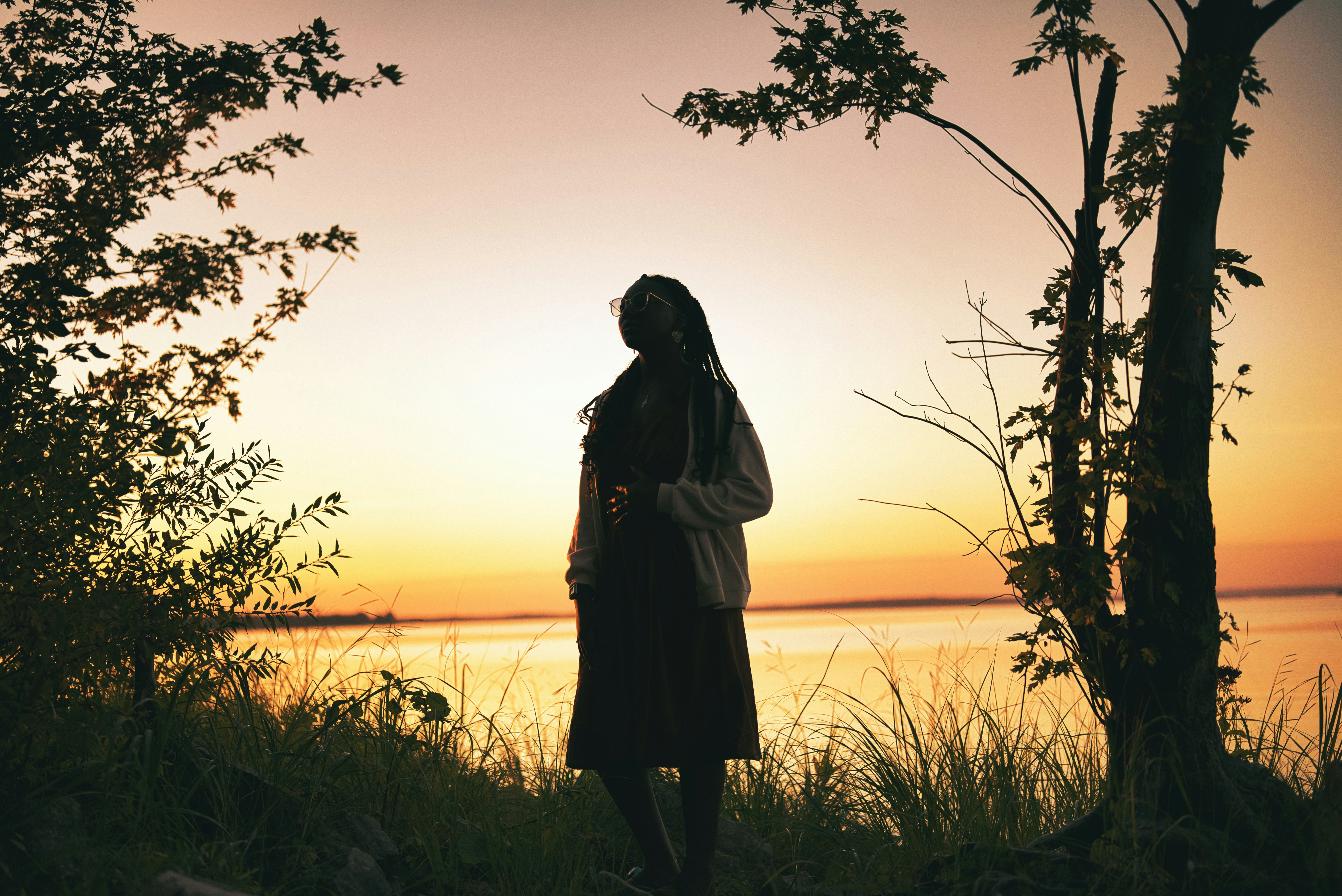 Silhouette Serenity at Dusk