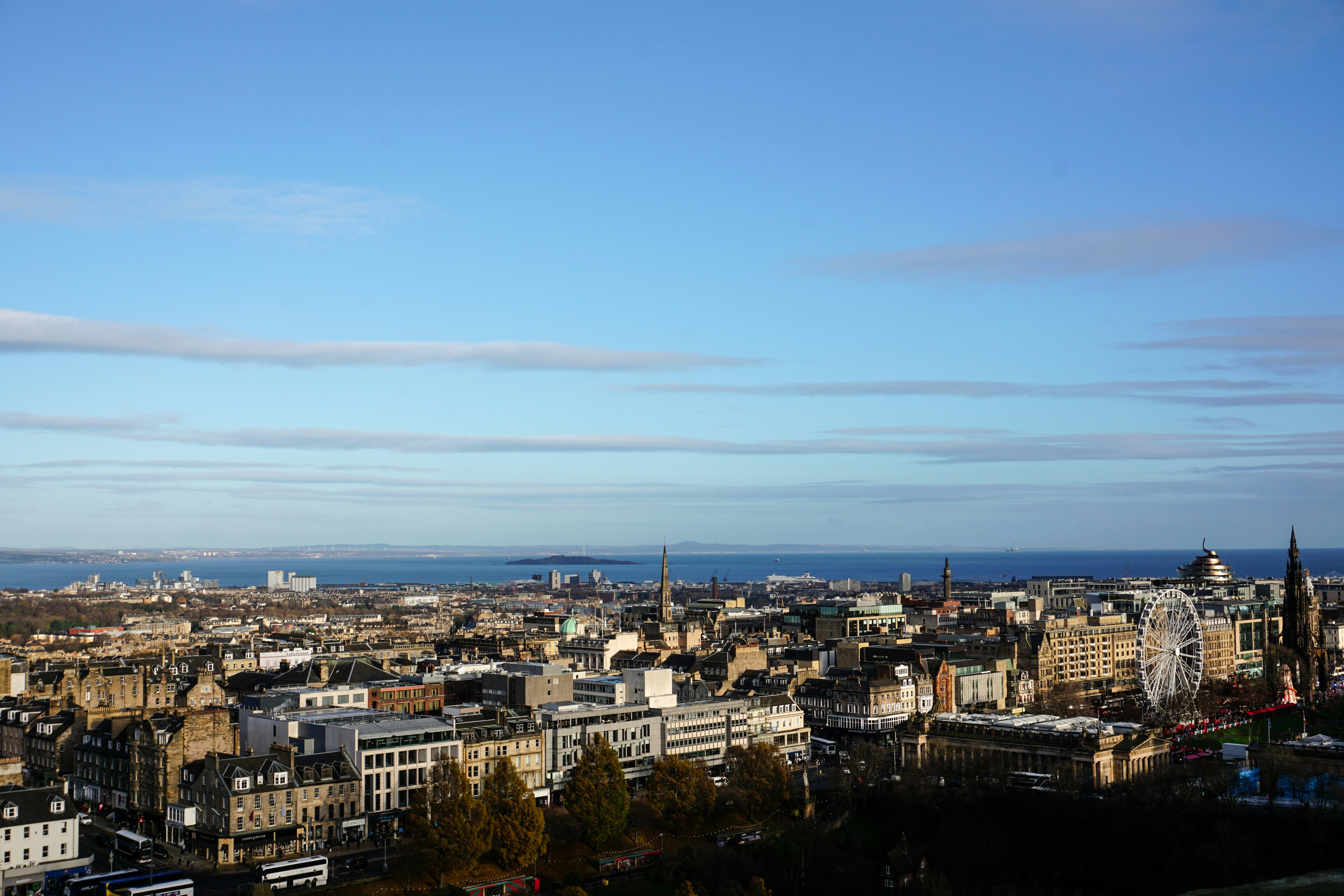 City skyline from Edinburgh castle