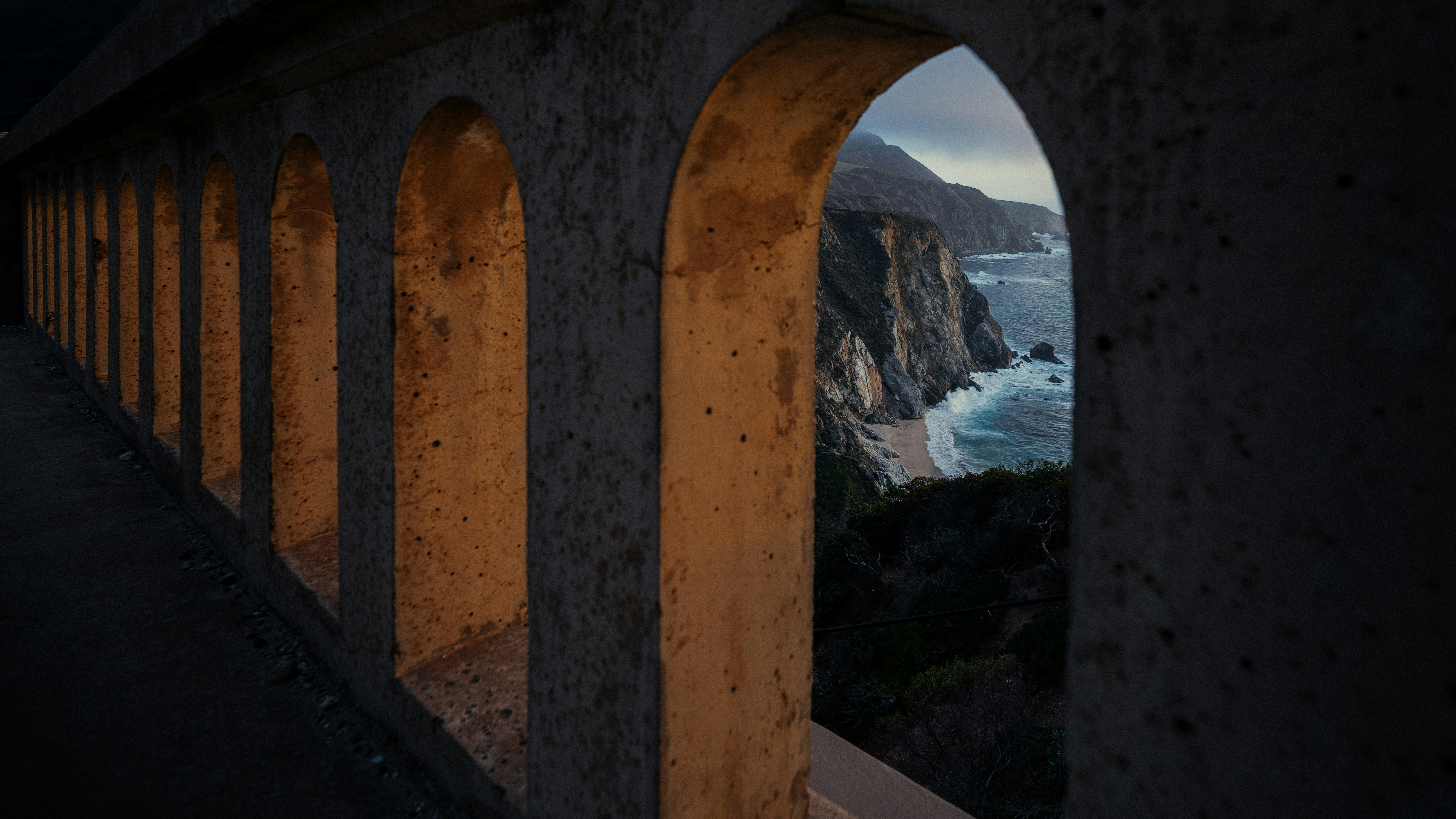 Arched Corridor to the Cliffside Light