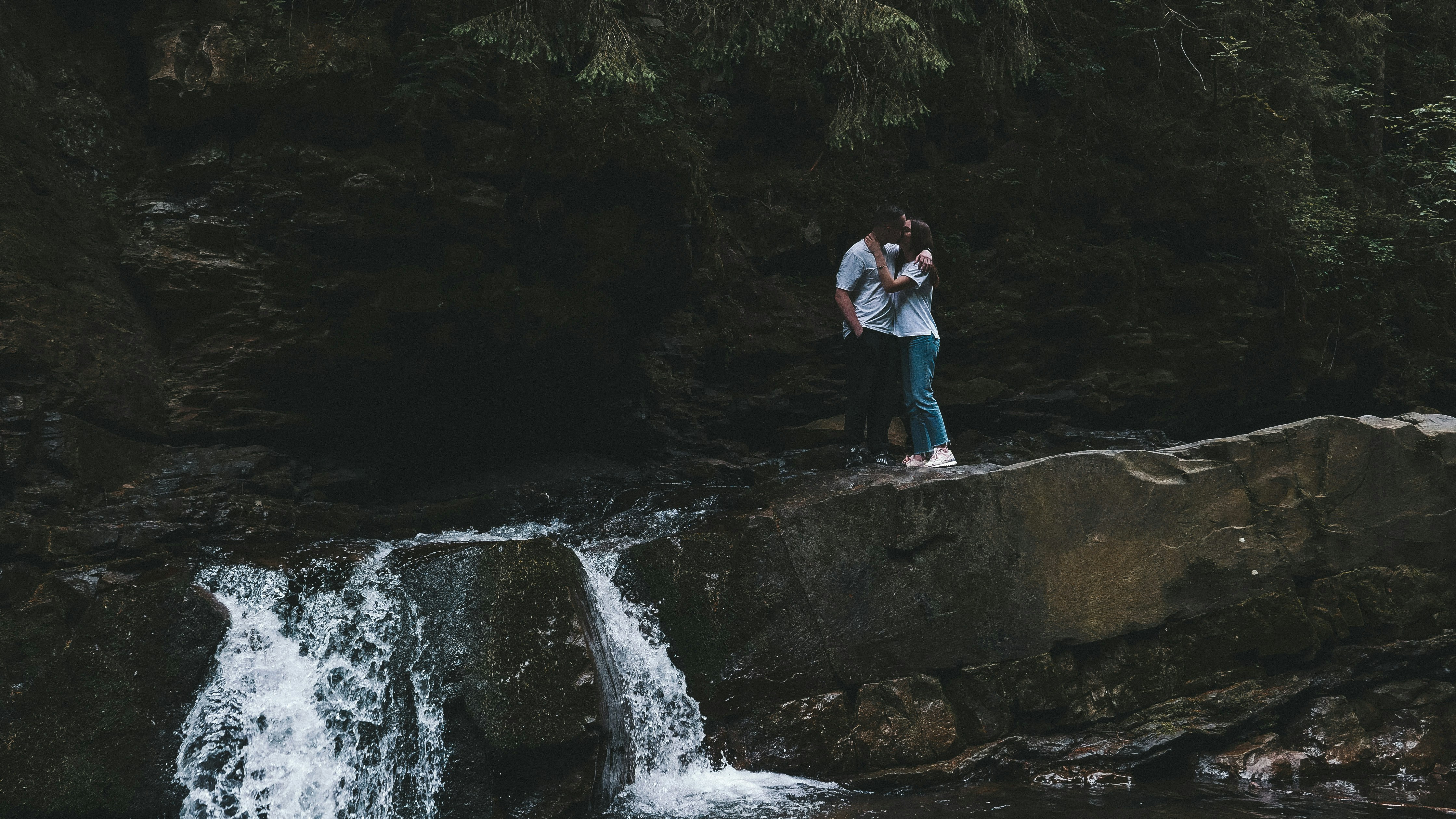 Girls Tears Waterfall couple