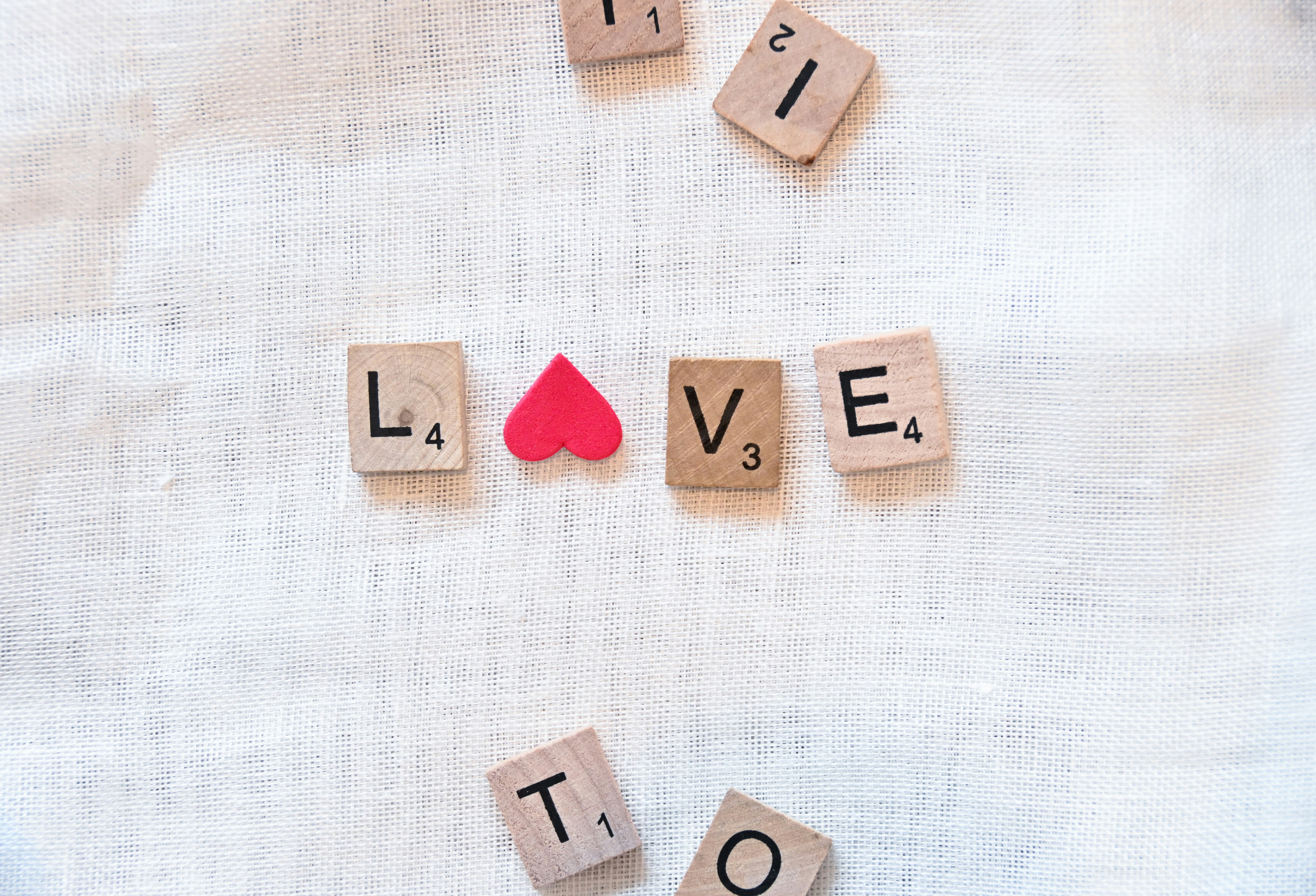 Scrabble tiles spelling love and a red card photo – Free Romance Image ...
