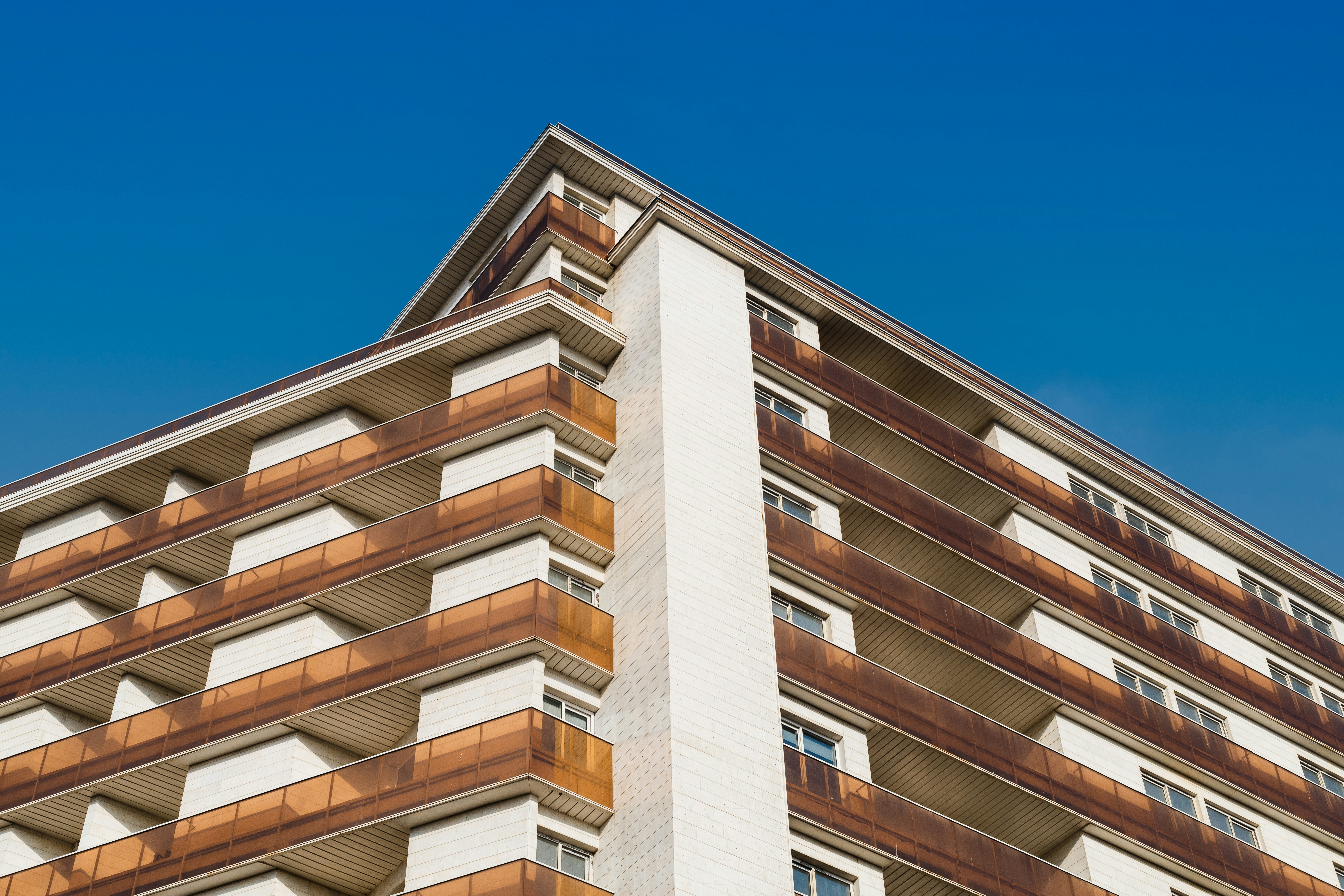 a very tall building with lots of windows