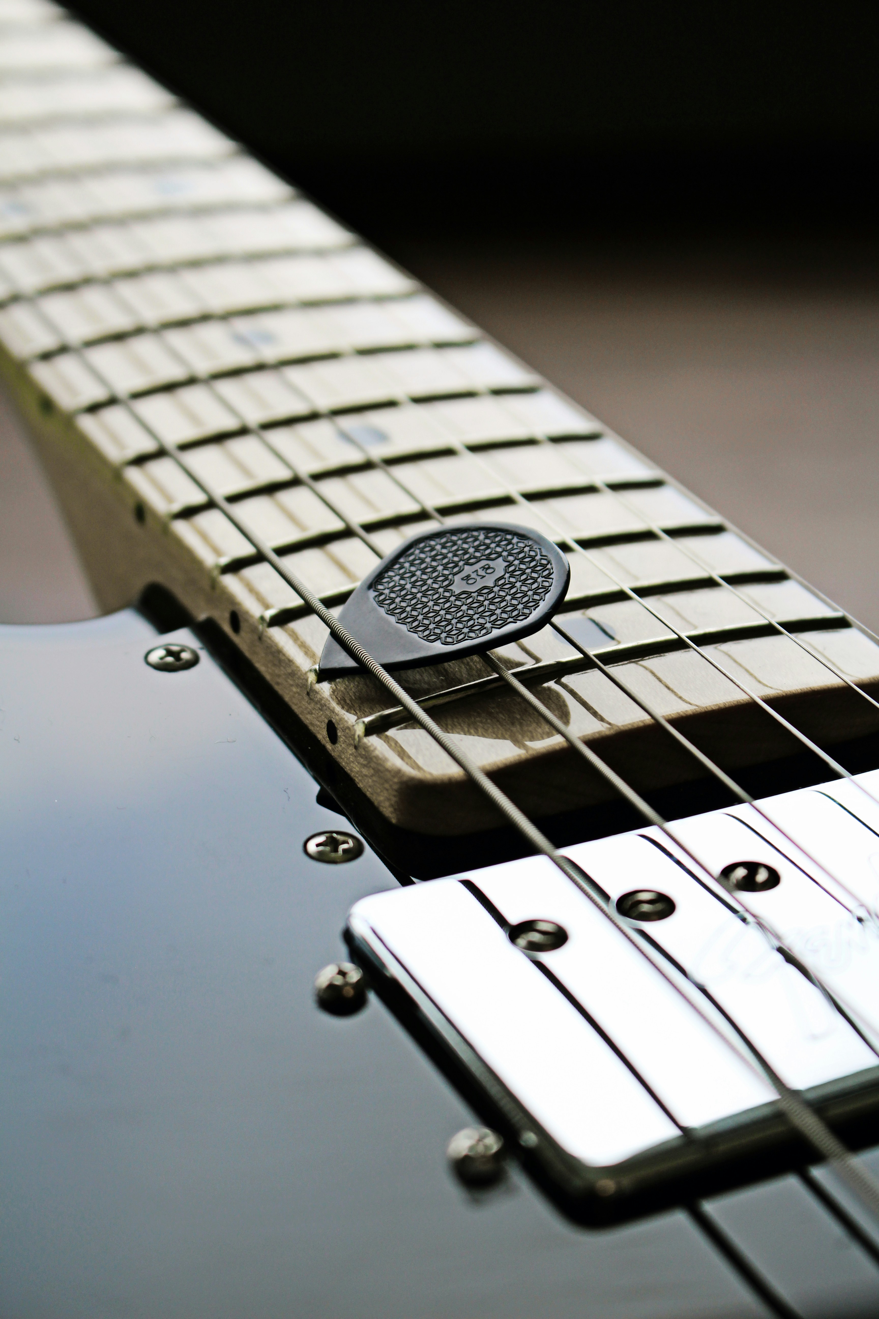 A close up of a guitar's neck and frets photo – Free Plectrum Image on ...