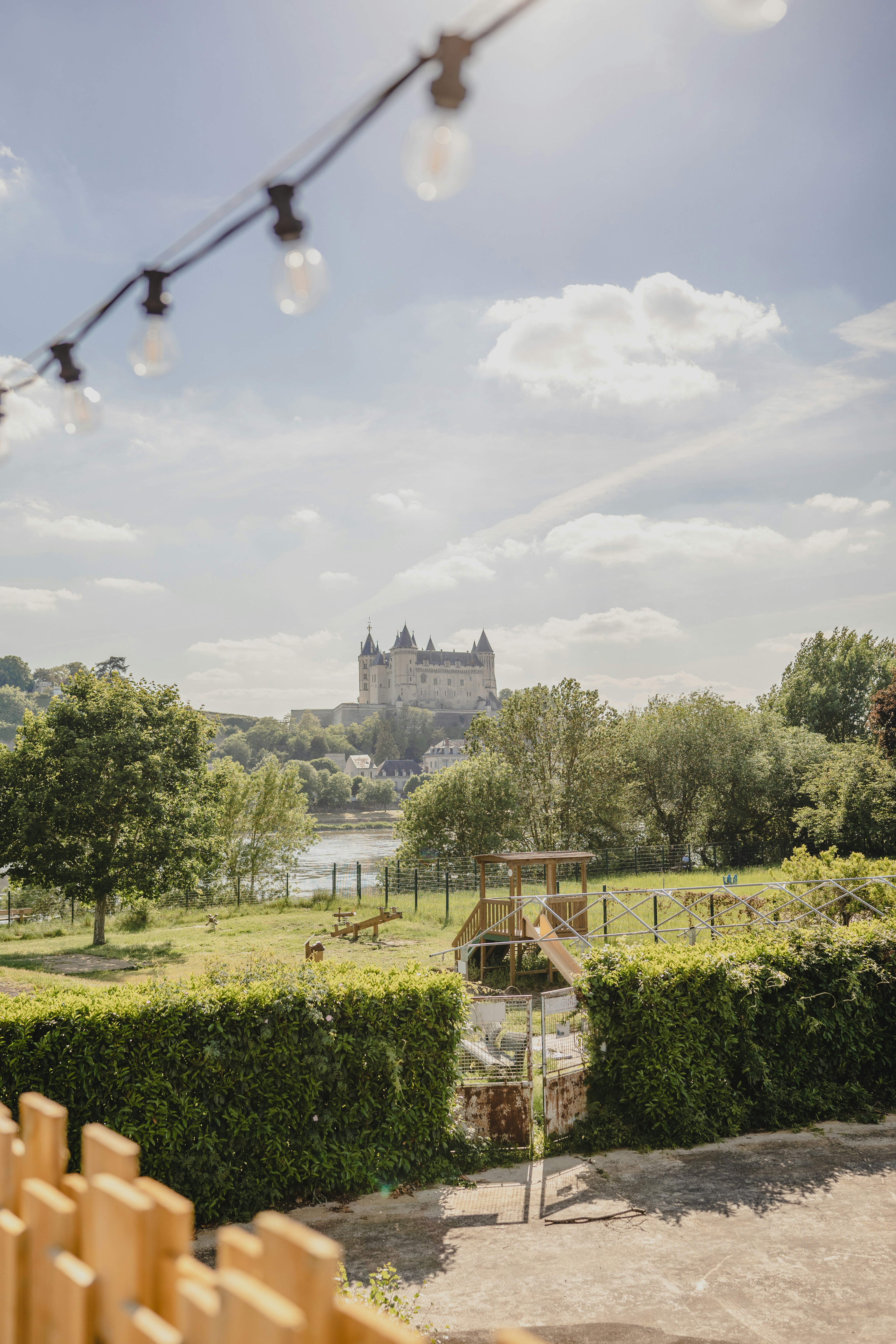 Castle on the River: A Sunlit Gap in the Park