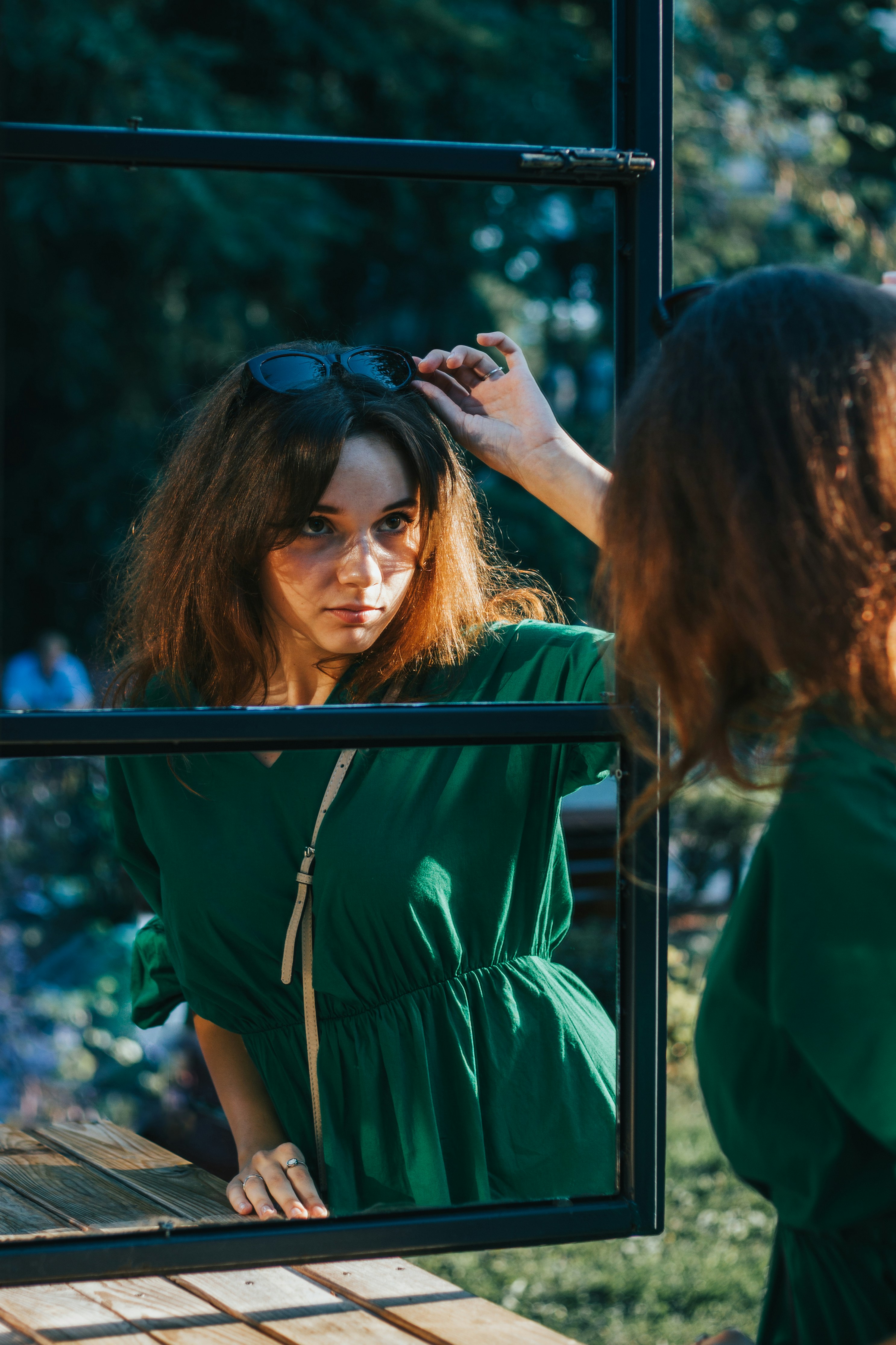 in reflection