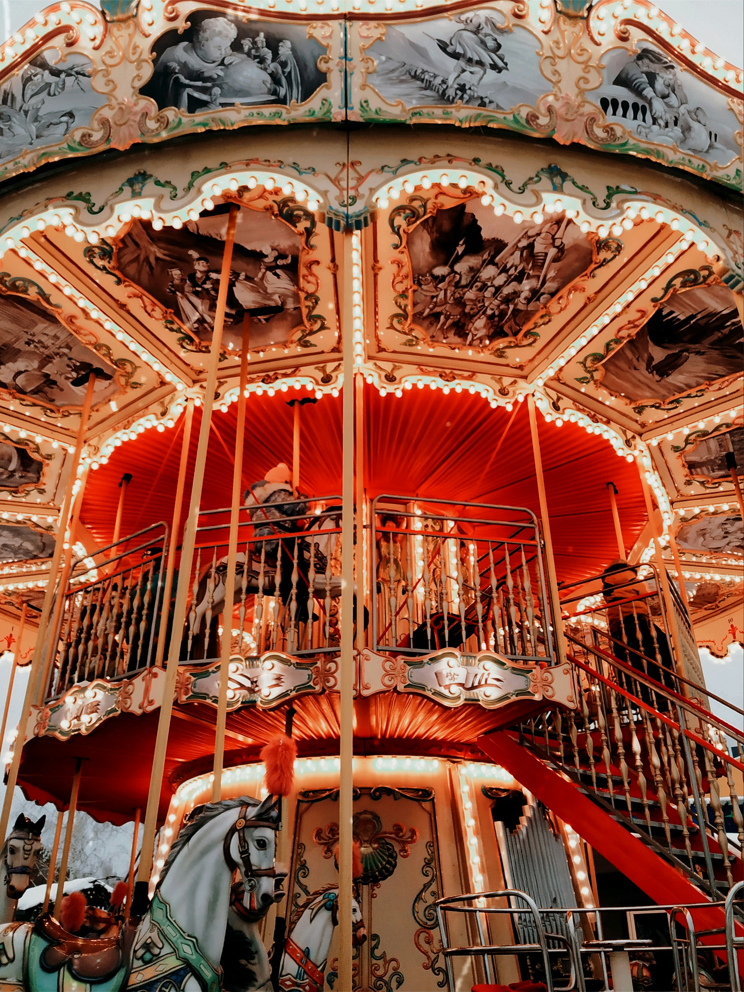 A close up of a merry go round photo – Free Fun Image on Unsplash