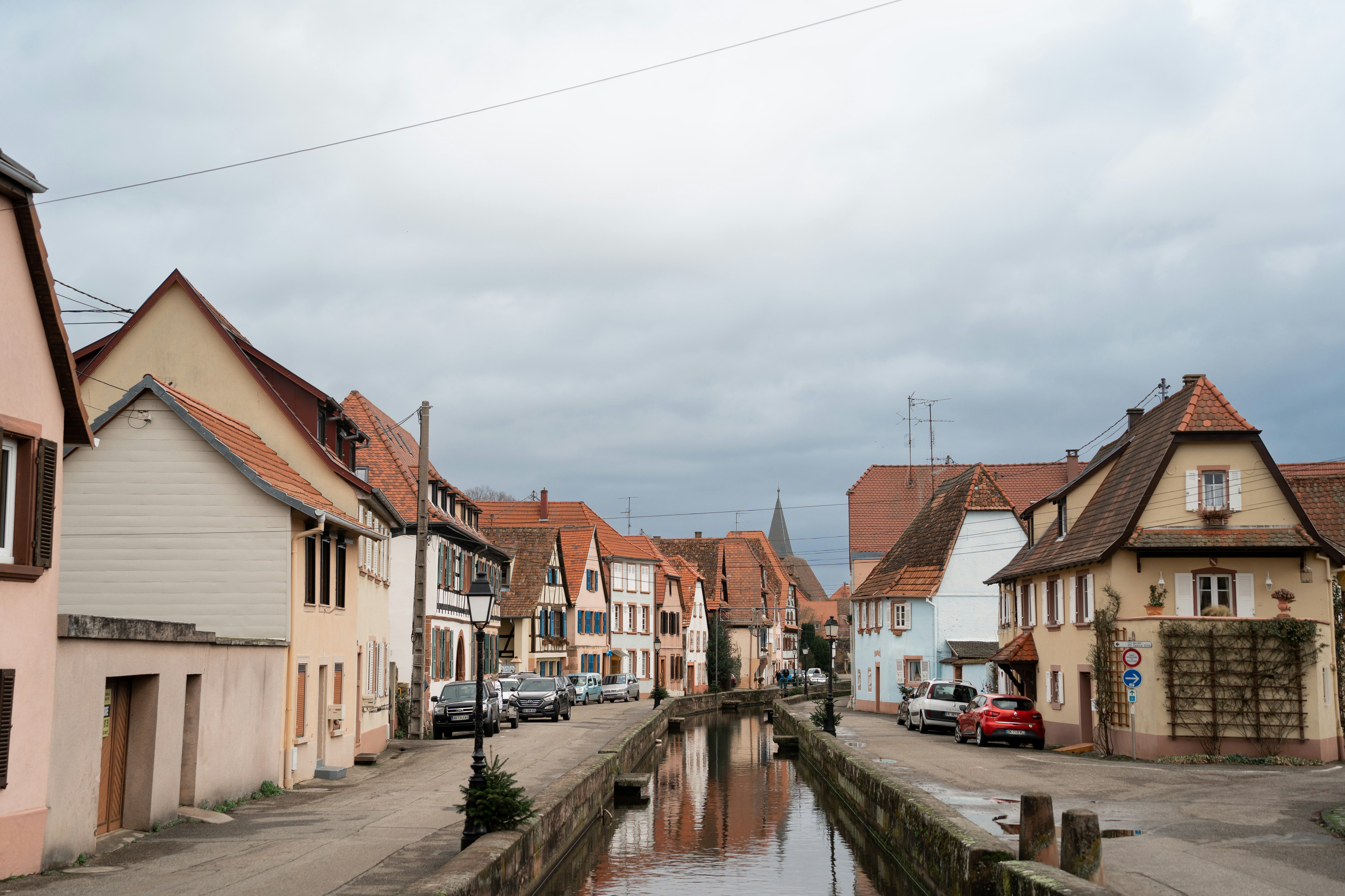 Canal Corridor of Timbered Gables