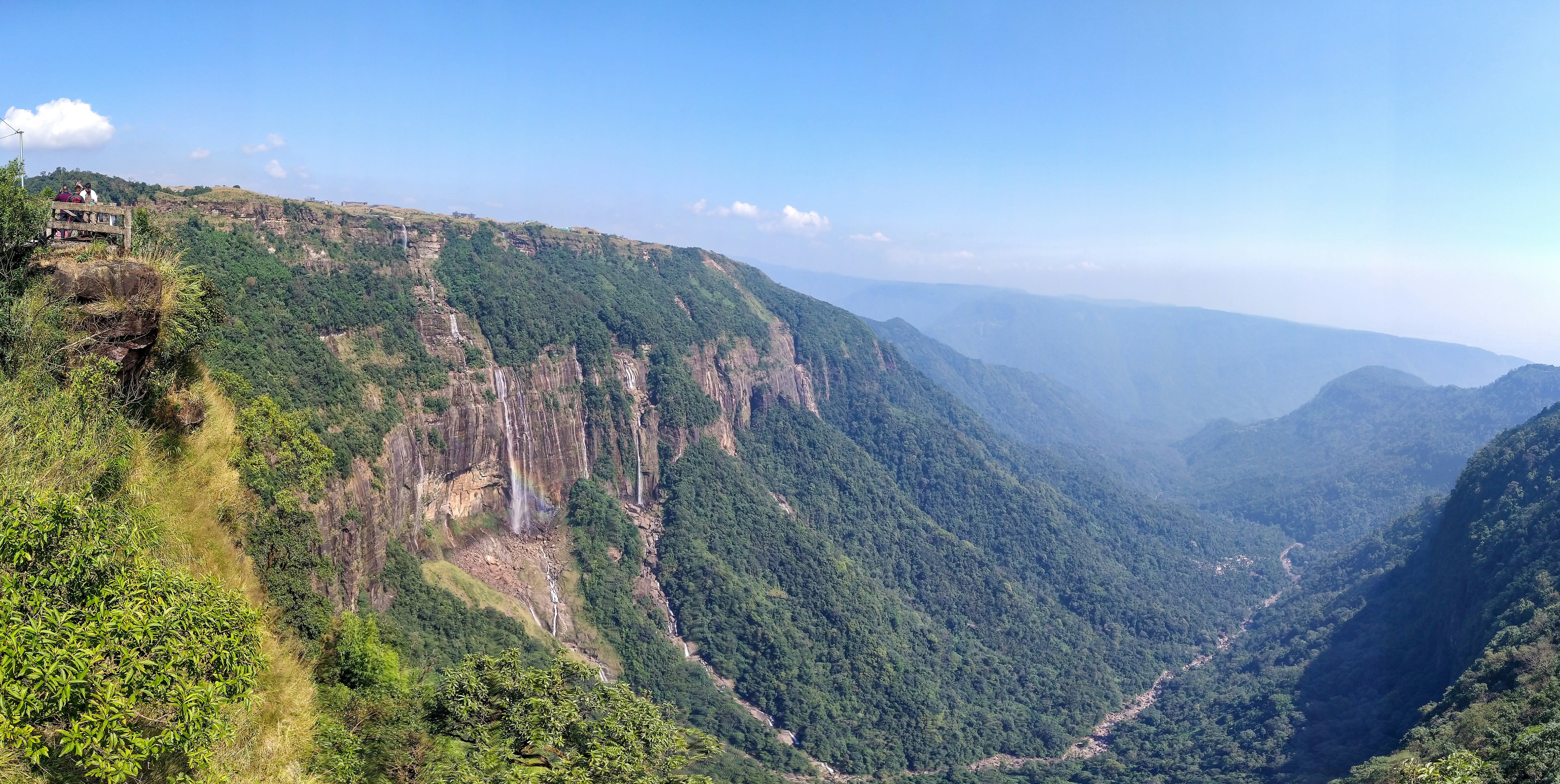 A view of a valley in the middle of a mountain photo – Free Meghalaya ...