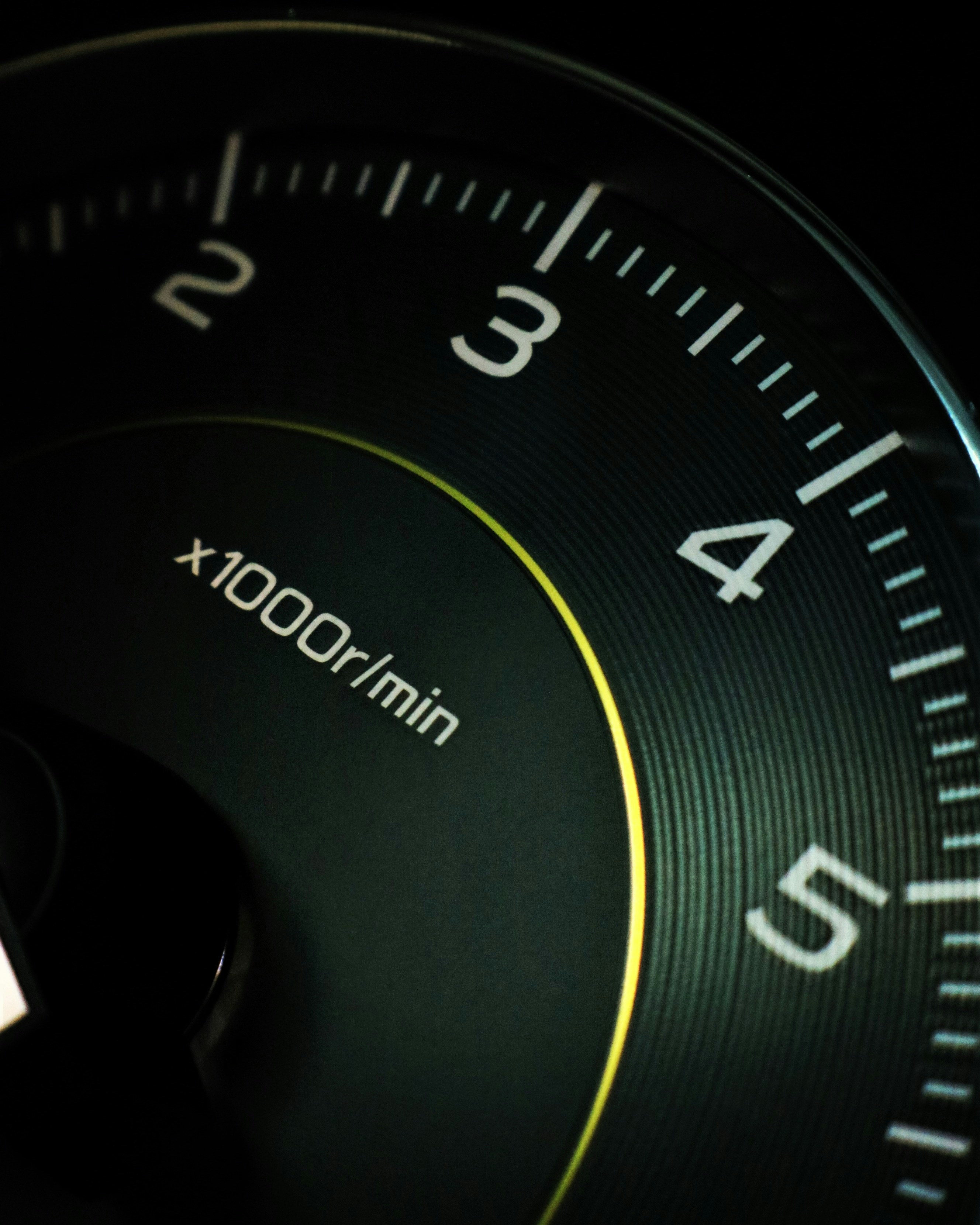 A close up of a speedometer with a cell phone photo – Free Gauge Image ...