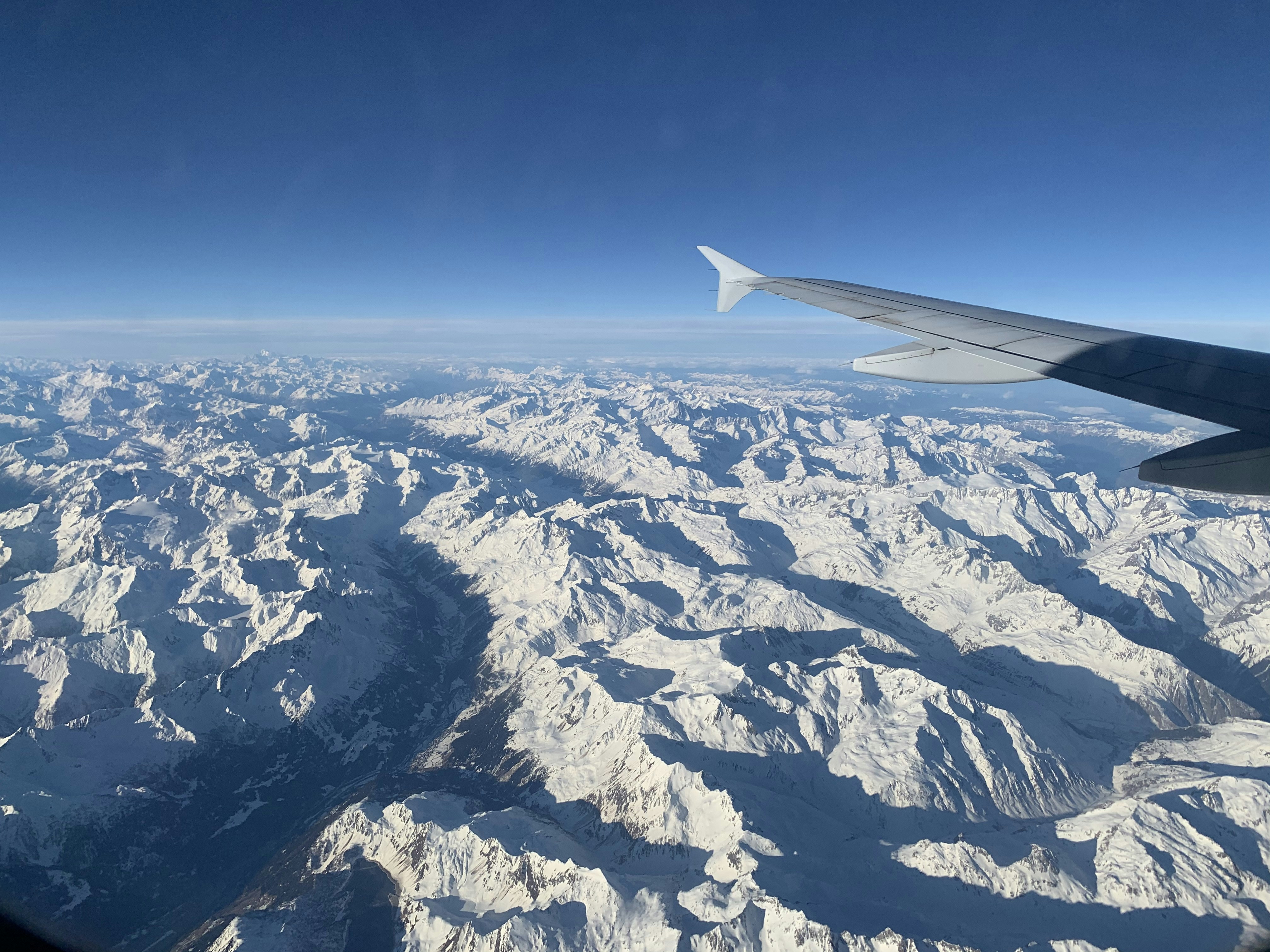A view of a mountain range from an airplane photo – Free Nature Image ...