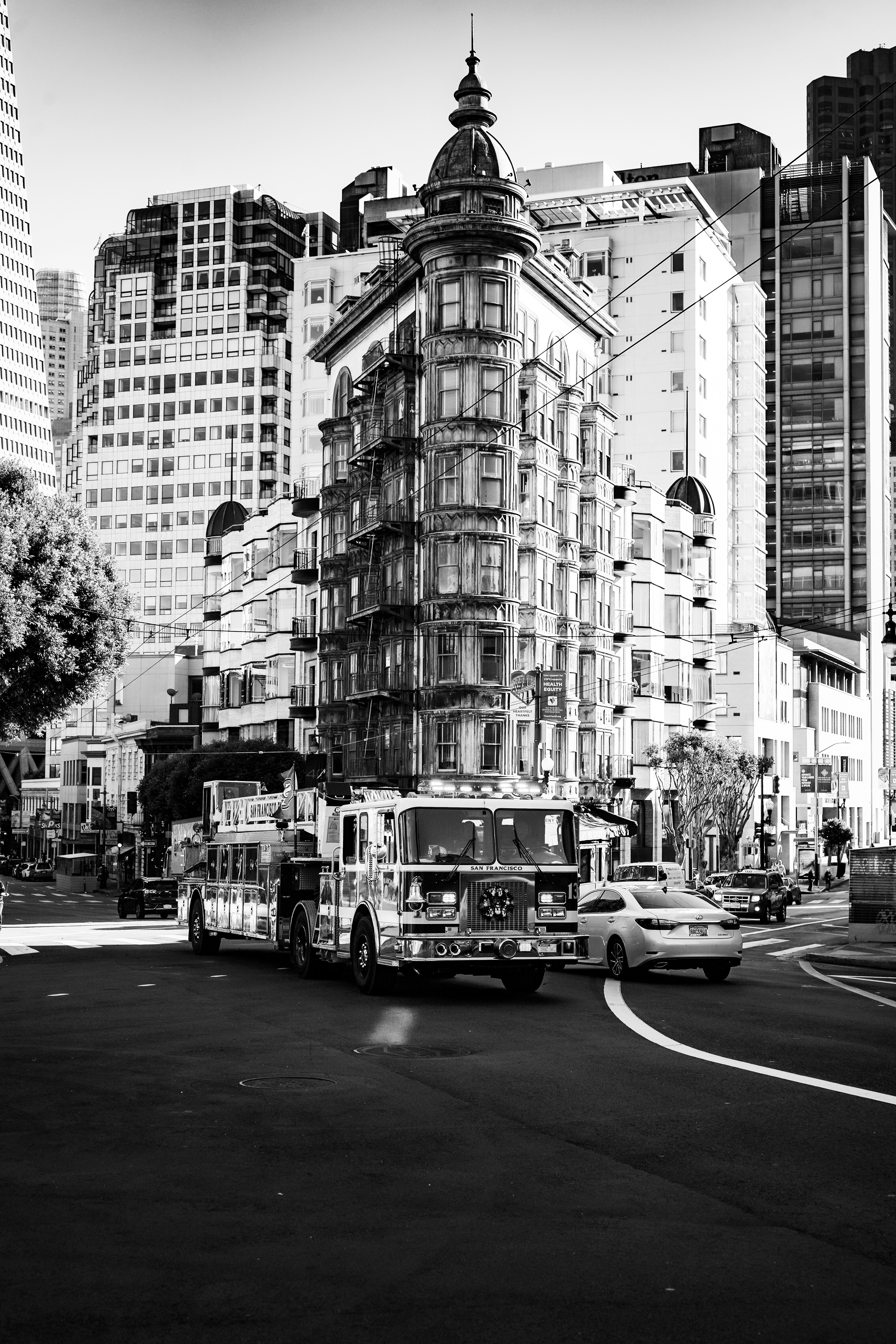 The Corner Turret Between Glass Giants