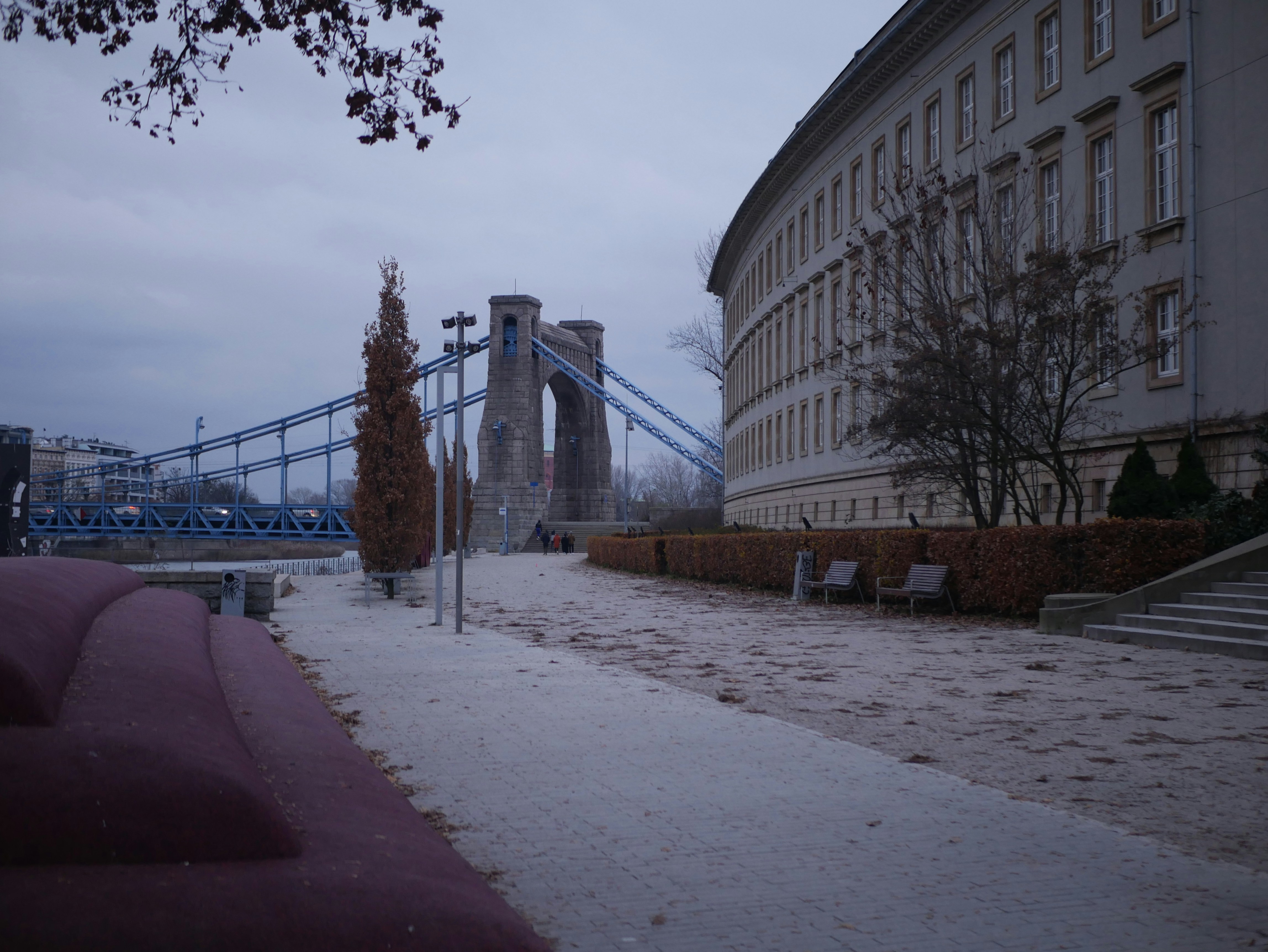 Urban Bridgeway at Dusk