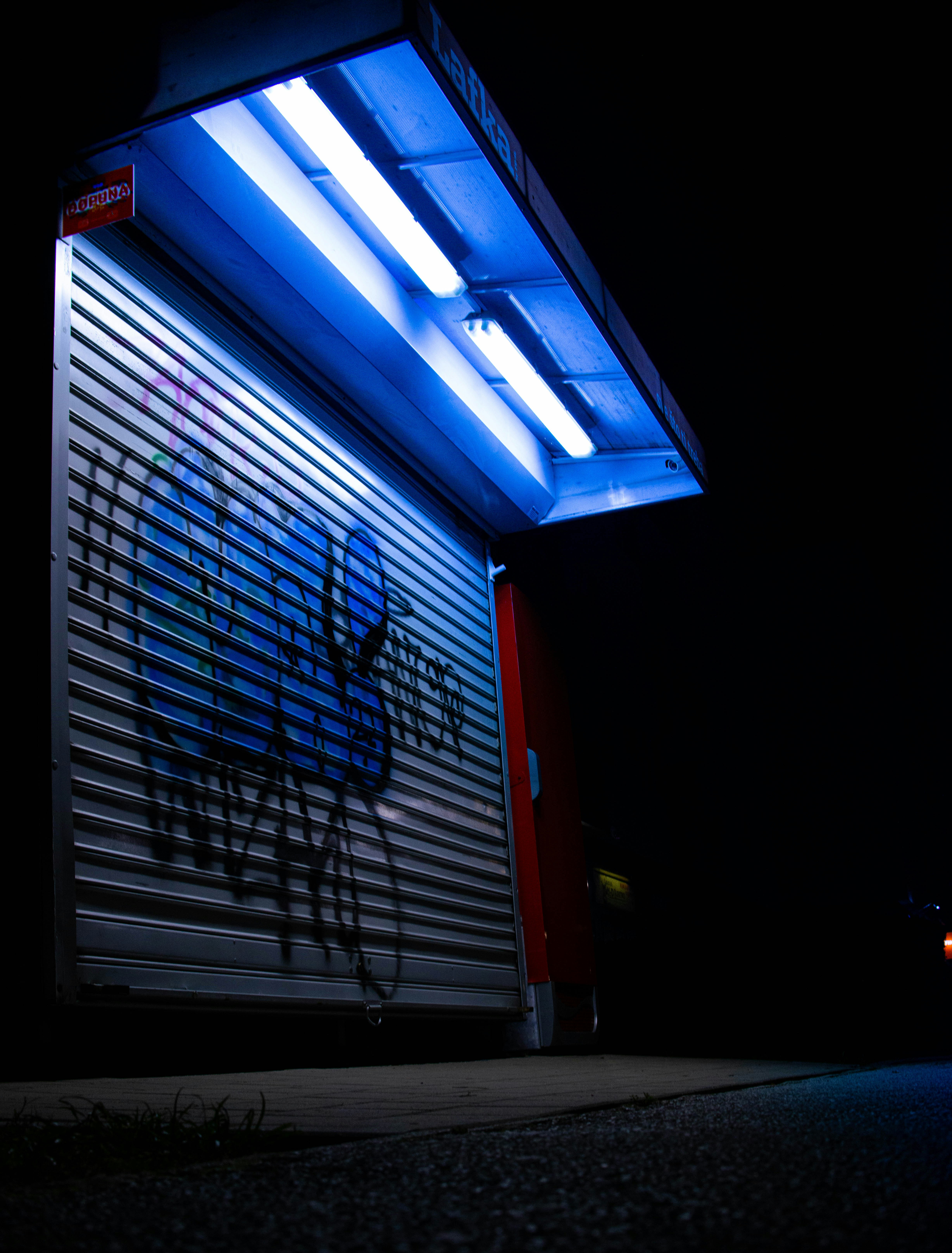 closed newspaper stand