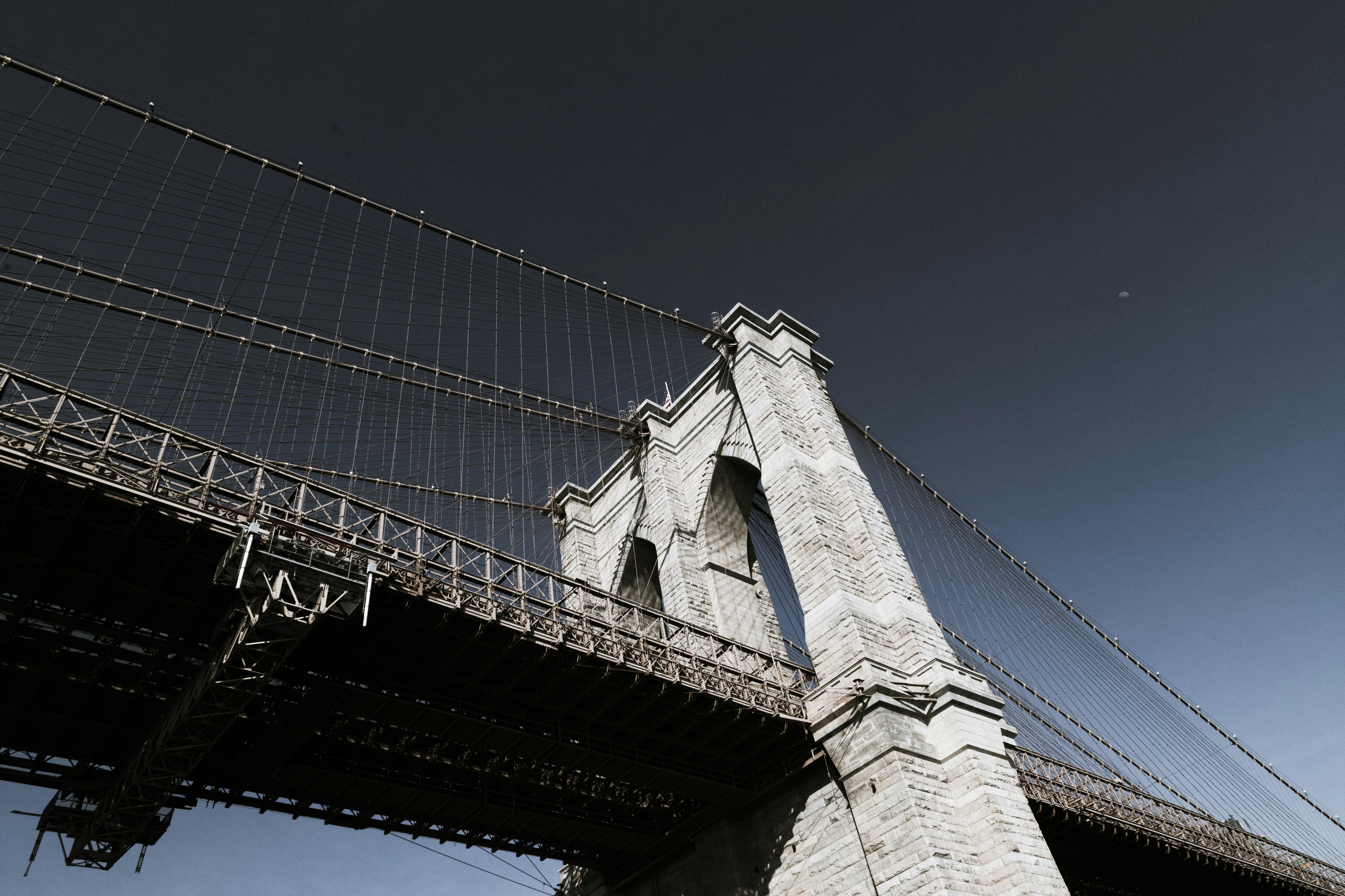 A very tall bridge with a very tall tower photo – Free Kings county ...