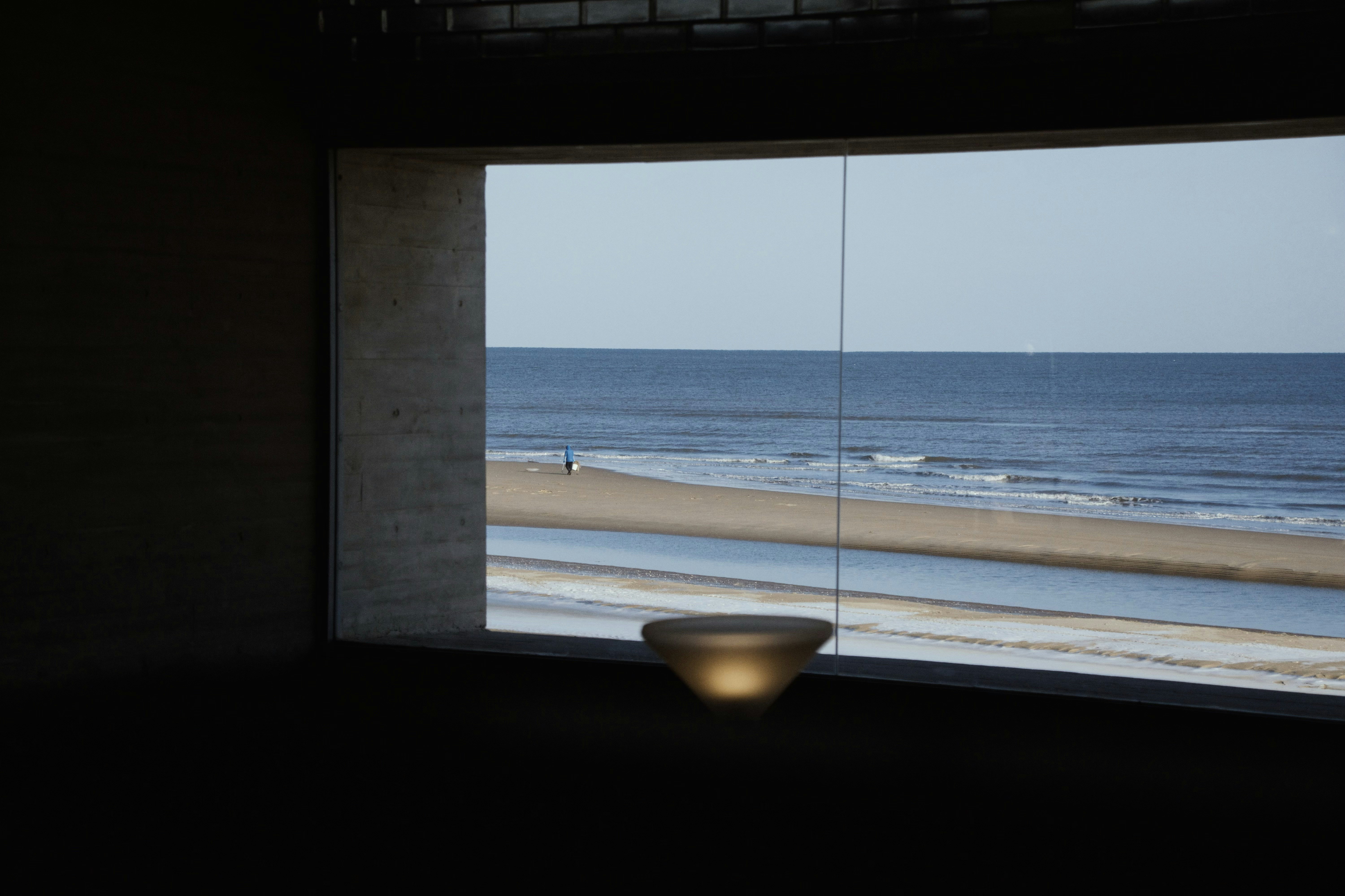 Horizon Framed by Glass and Glow