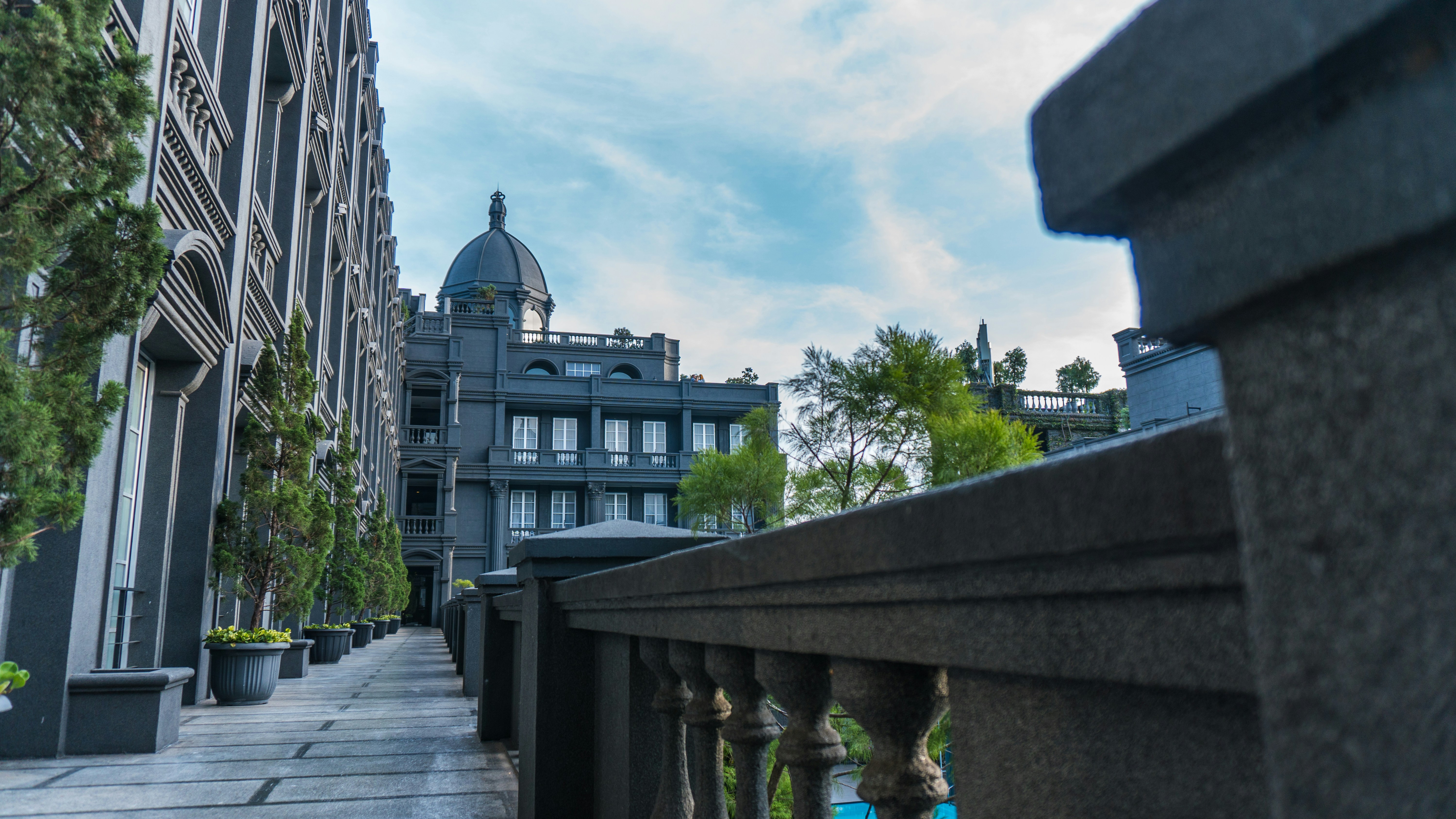 A view of a building from a balcony photo – Free Bandung city Image on ...