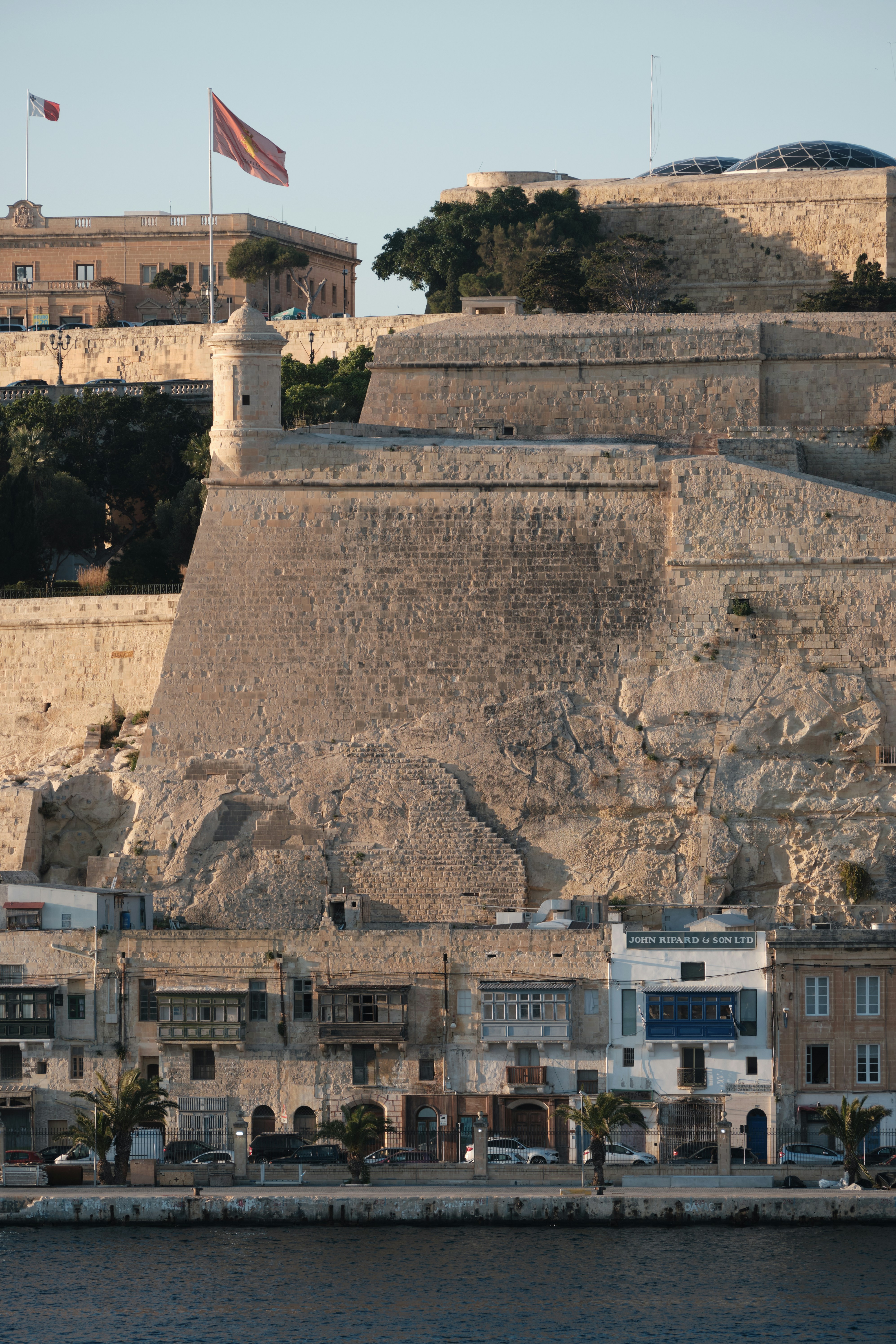 the very fortified city of Valletta