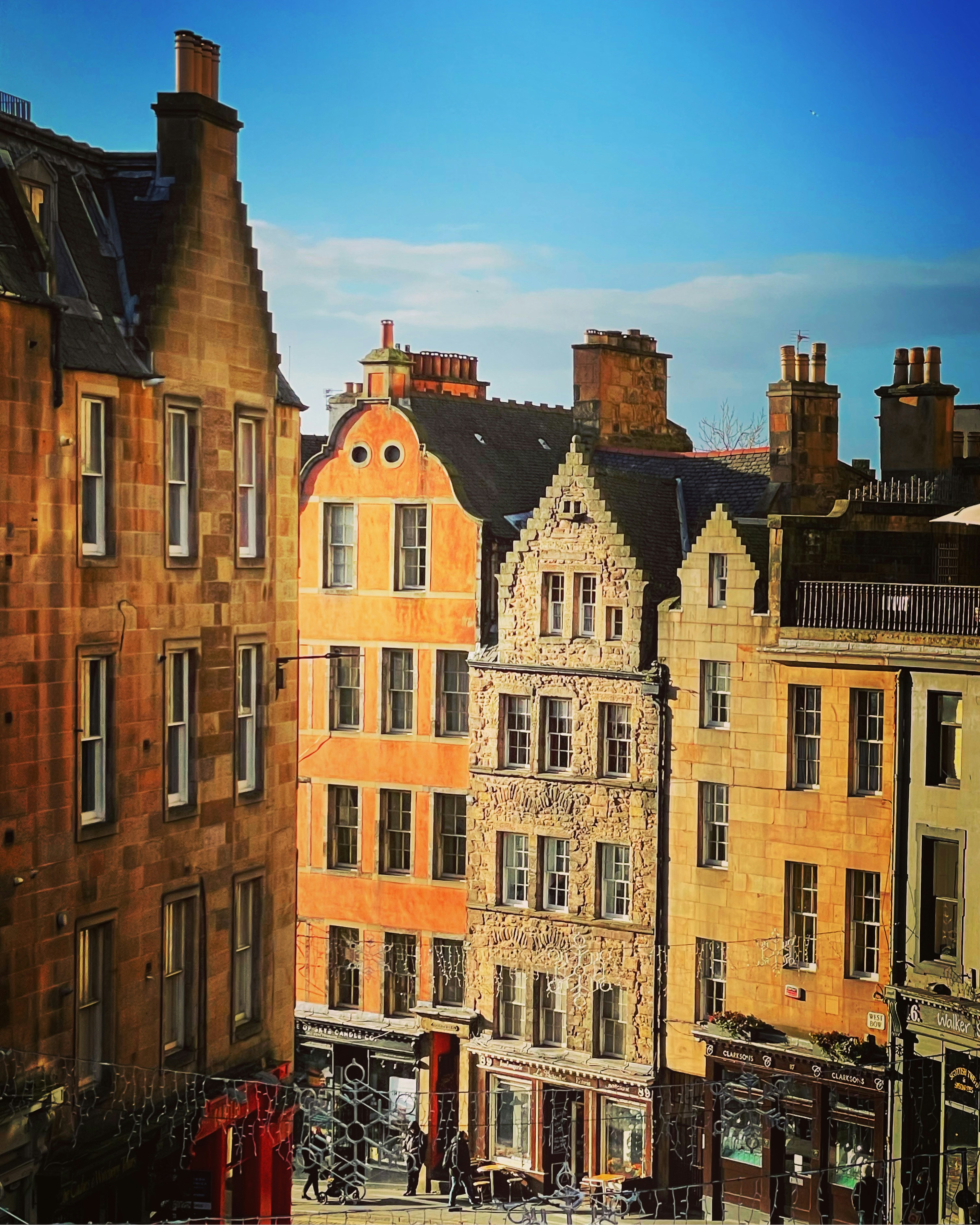 Sunlit Facades of a Hushed Alley