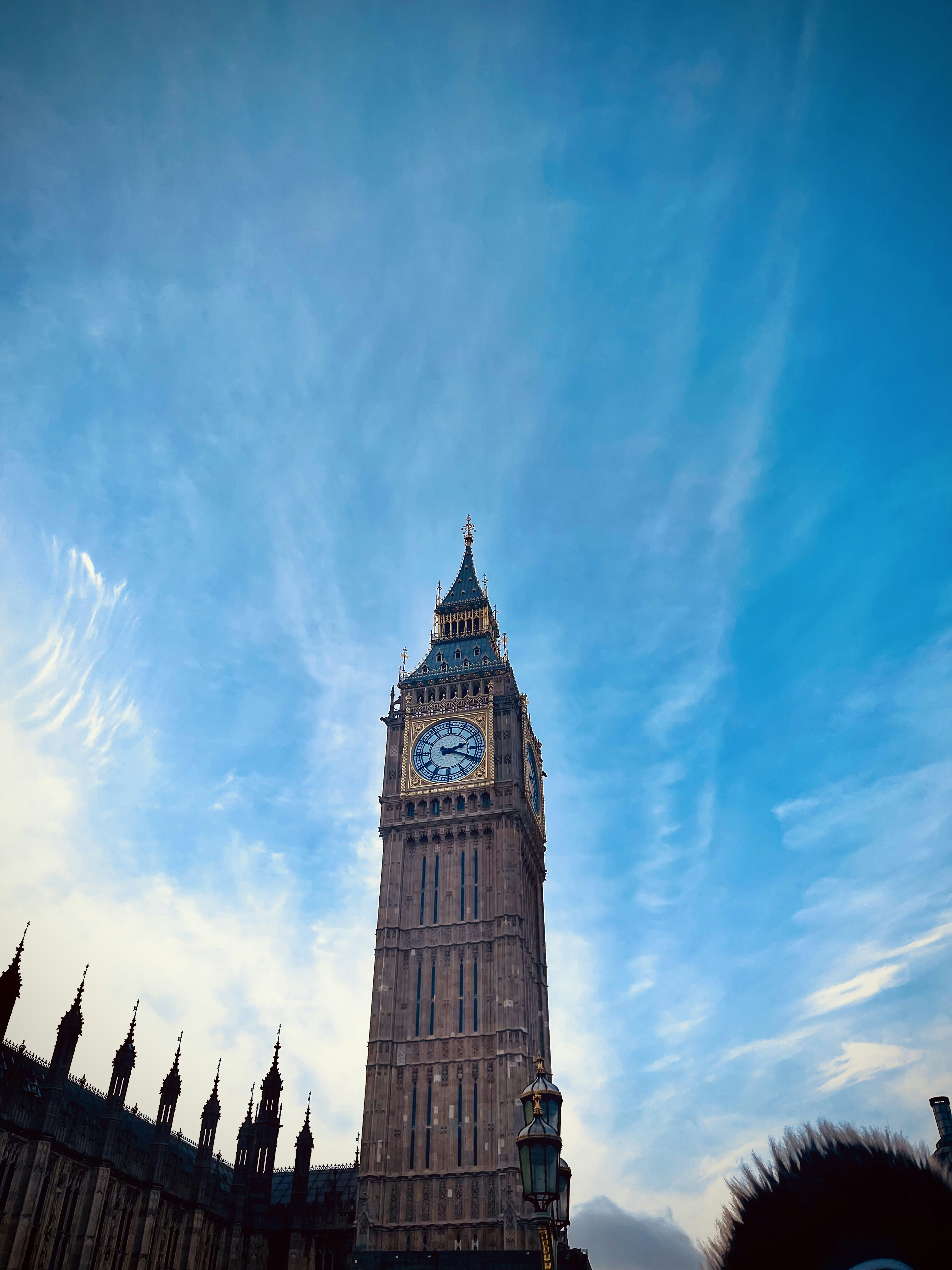 Westminster Clock Tower Under a Cerulean Sky