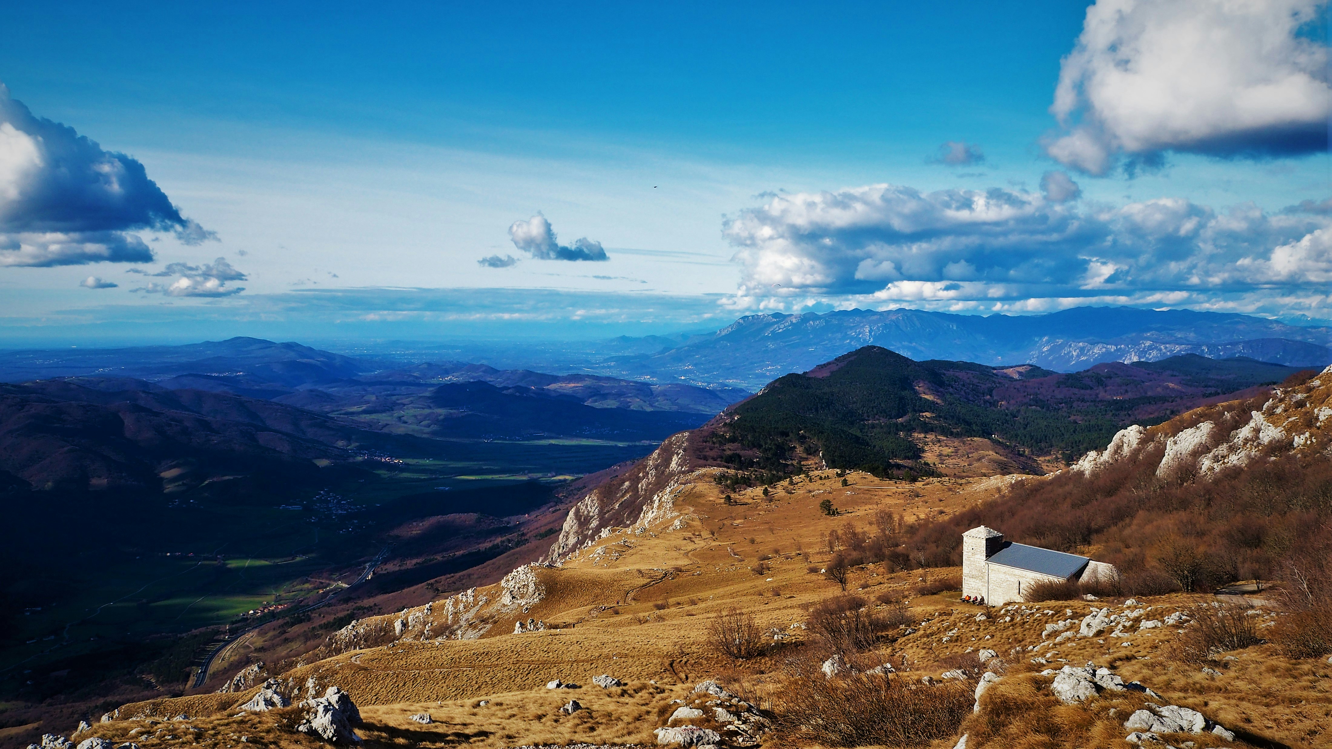 A view of the mountains from a high point of view photo – Free Nature ...