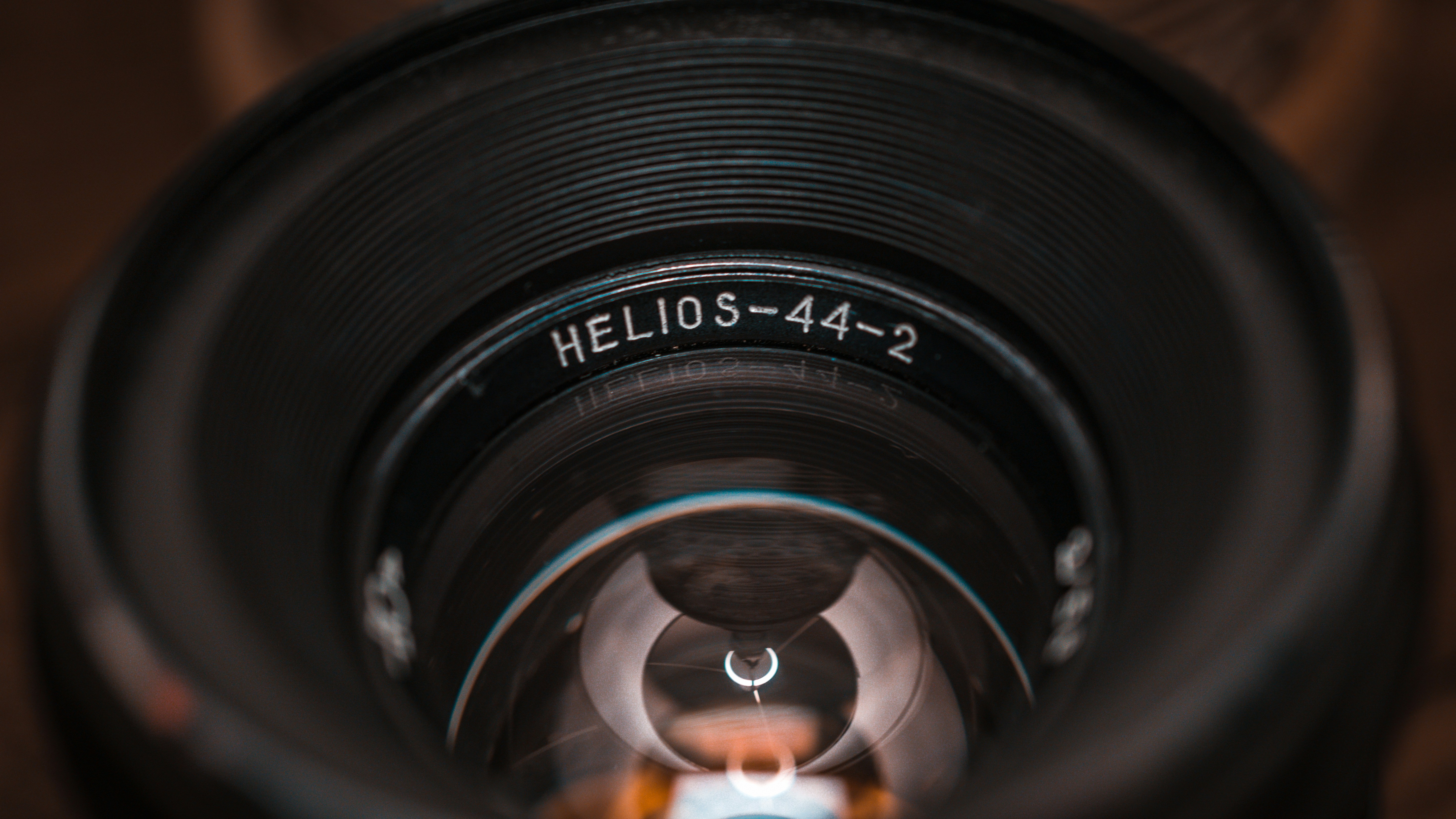 A close up of a camera lens with a reflection photo – Free Photography ...